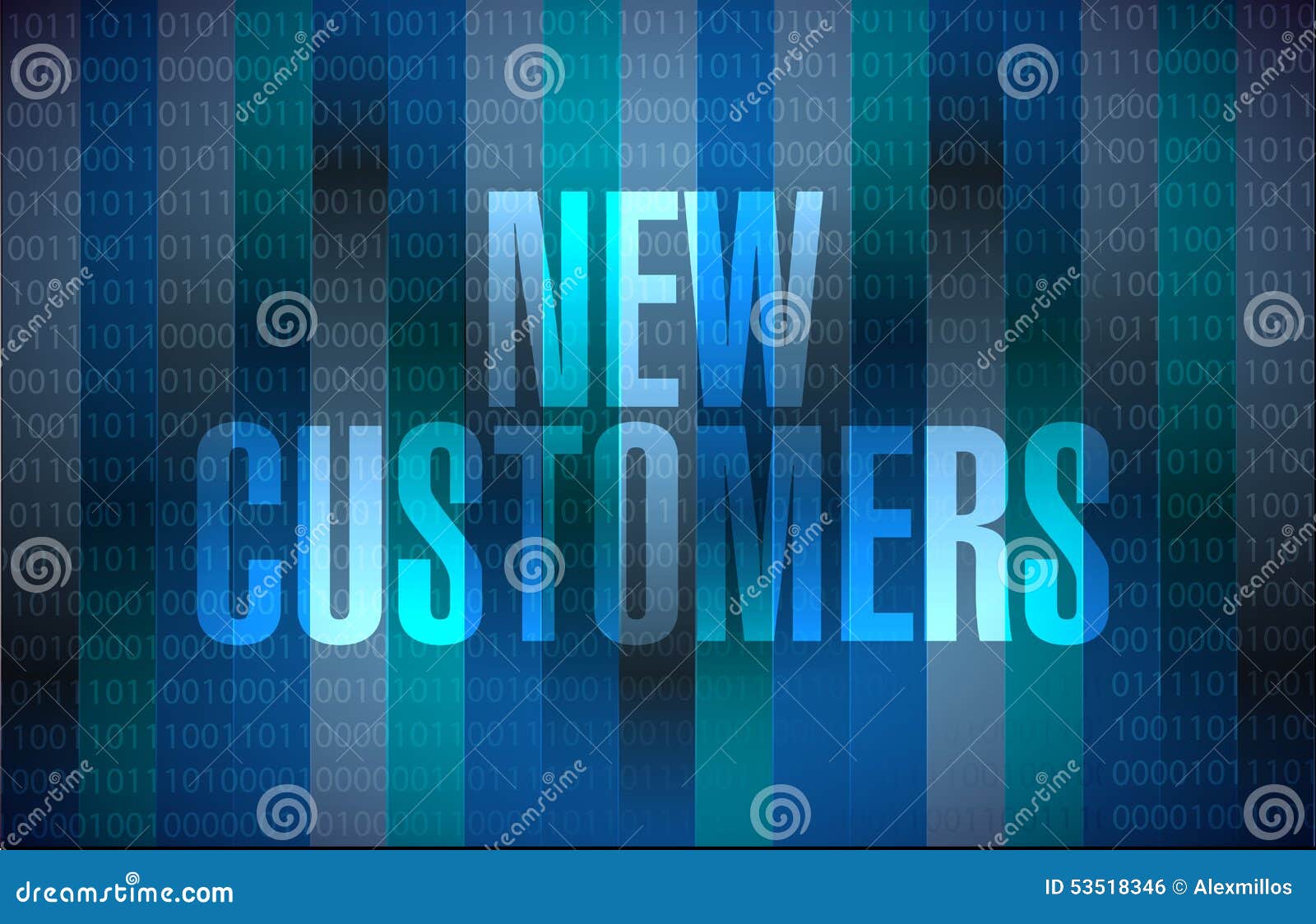 New Customers Sign Concept Illustration Stock Illustration ...
