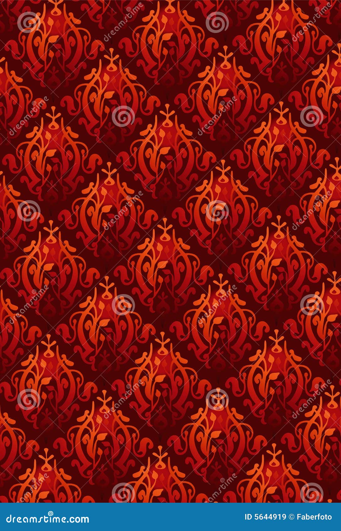 New Damask Style Pattern stock illustration. Illustration of abstract ...