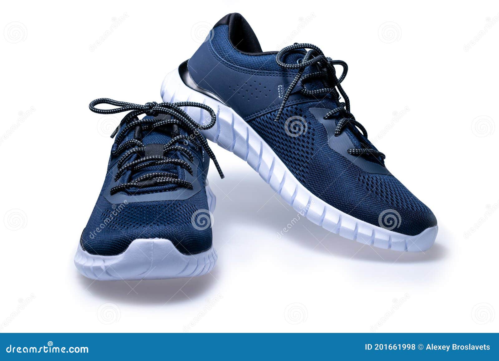 New dark blue sneaker stock photo. Image of athlete - 201661998