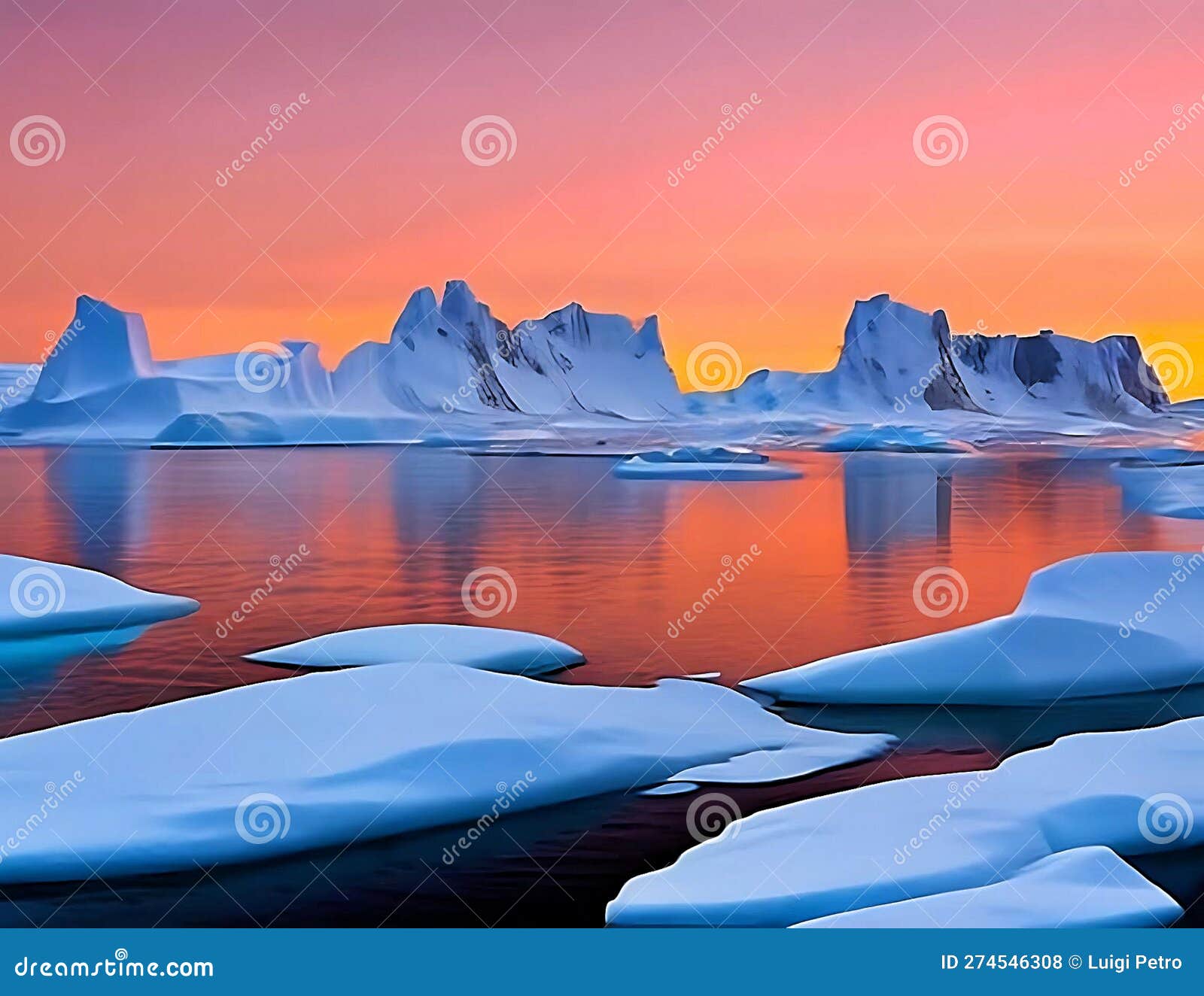New Day in Antarctica. AI Generated. Stock Photo - Image of blue, pole: 274546308