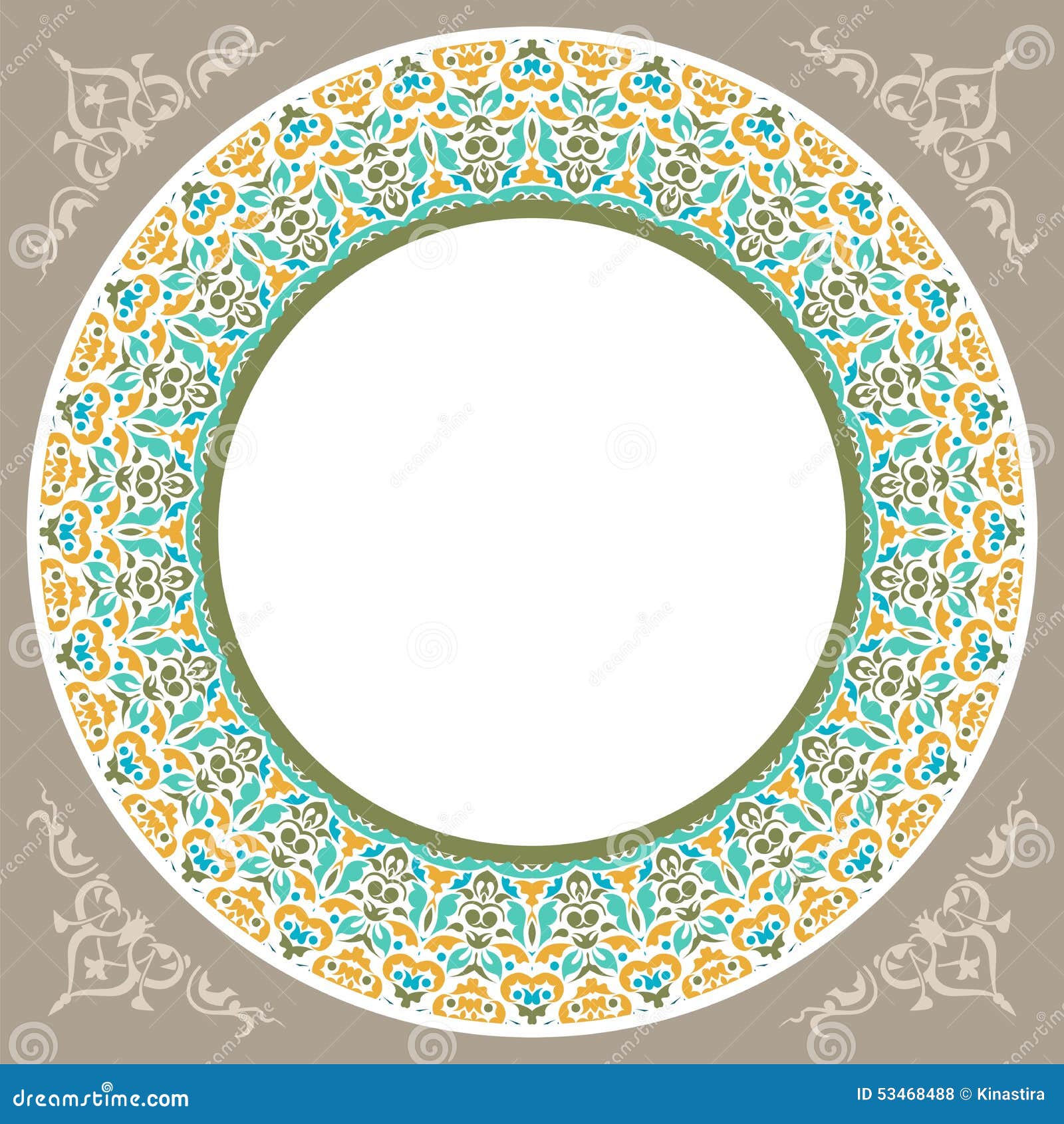 New Decoratif Islamic Circular Design 3 Stock Vector - Illustration of ...