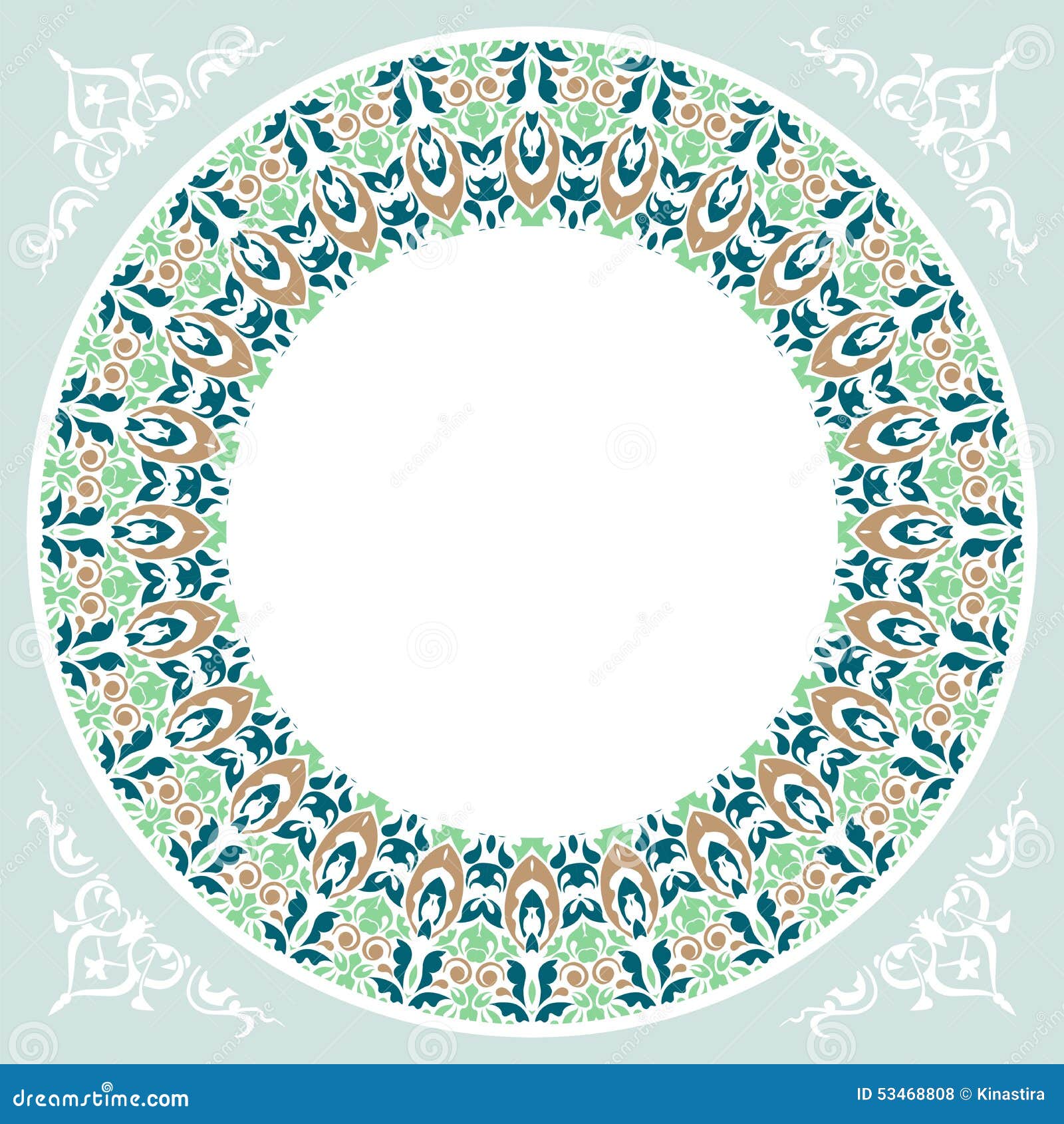 New Decoratif Islamic Circular Design 6 Stock Vector - Illustration of ...