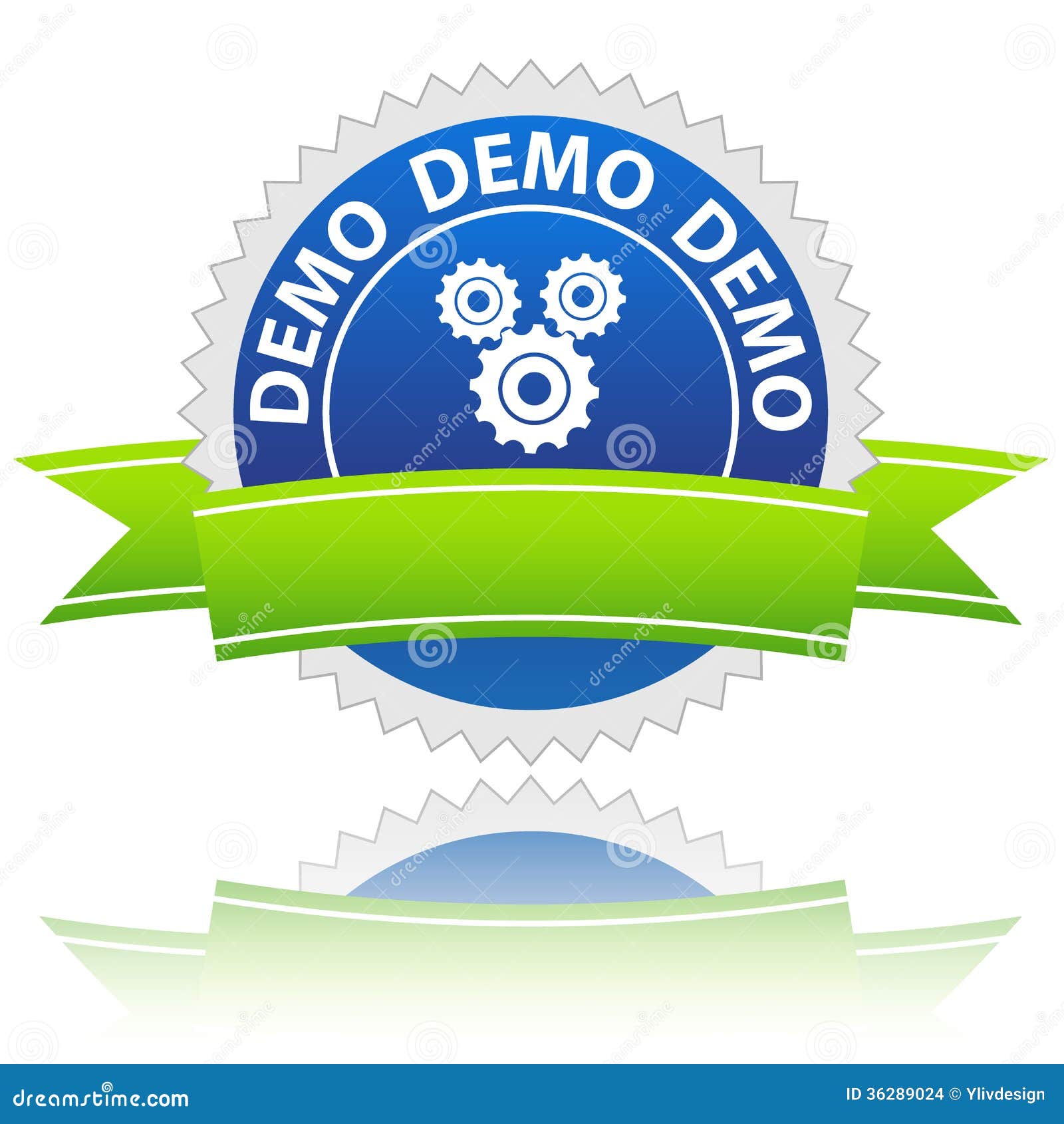 Demo Sign, Demo Icon, 6 Colors Included Vector Illustration ... Demo Sign, Demo Icon, 6 Colors Included Vector Illustration ...