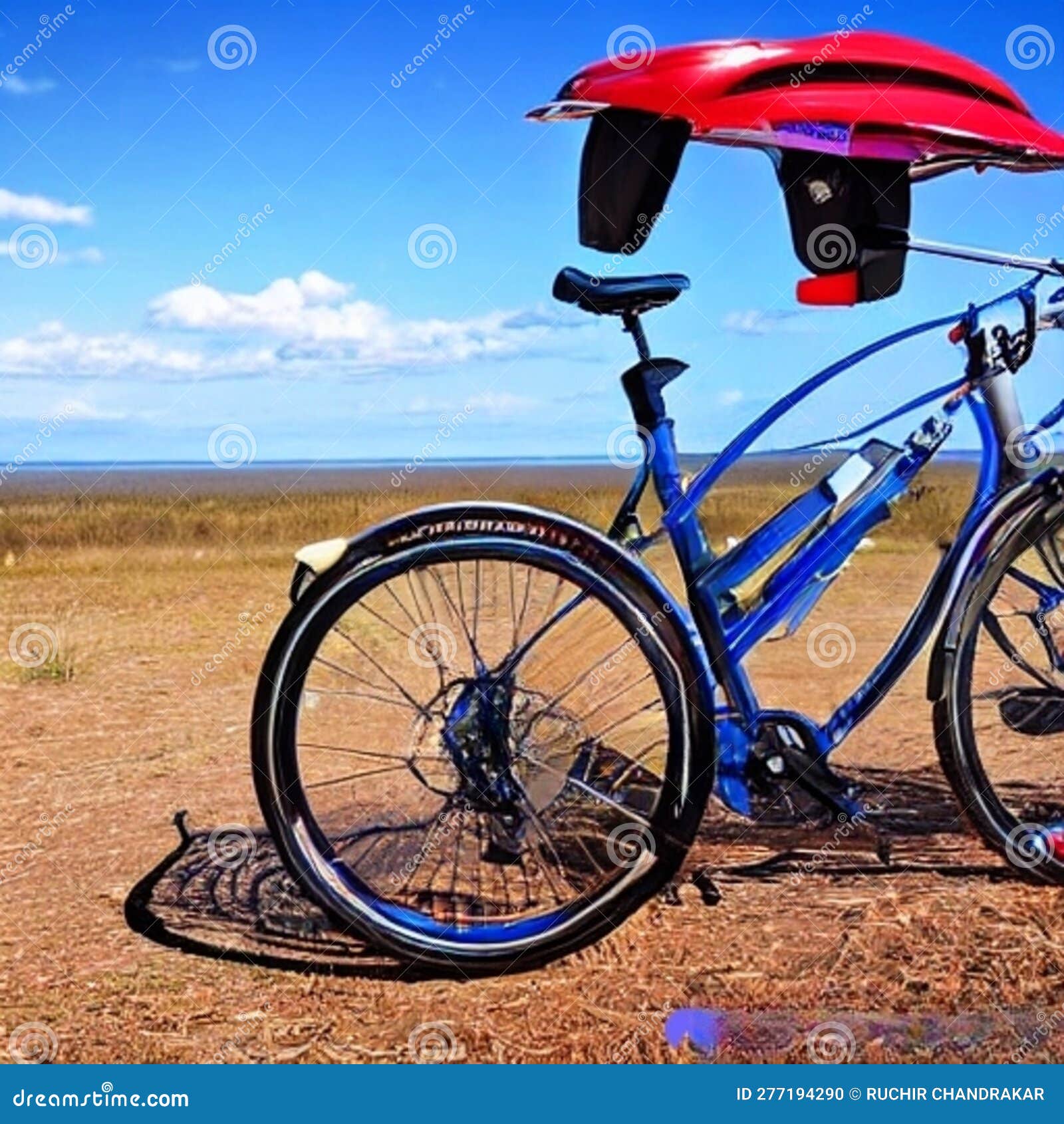 New Design Bycle with Helmet Stock Illustration - Illustration of bycle ...