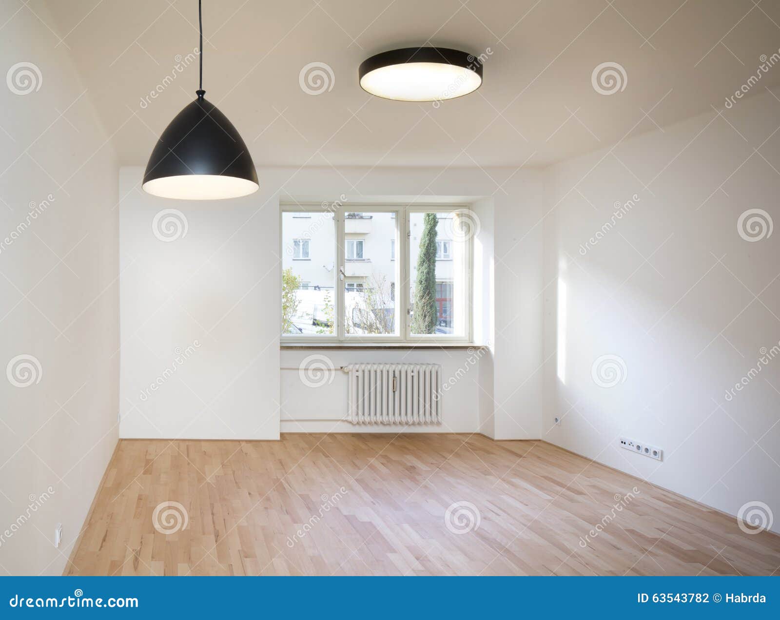 New design empty flat stock photo. Image of parquet, house - 63543782
