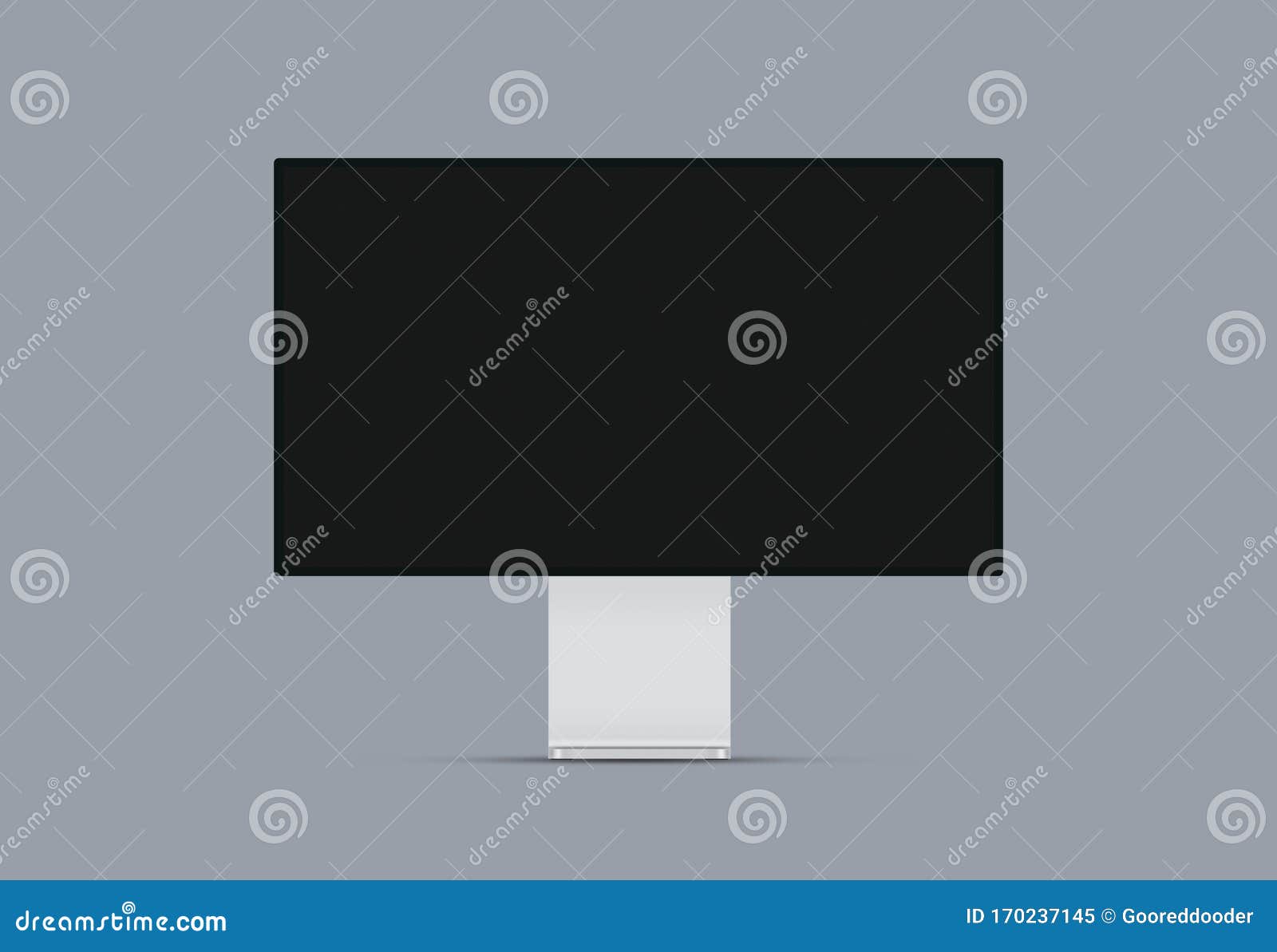 New Desktop Computer Pro Display with Keyboard and Mouse on Background ...