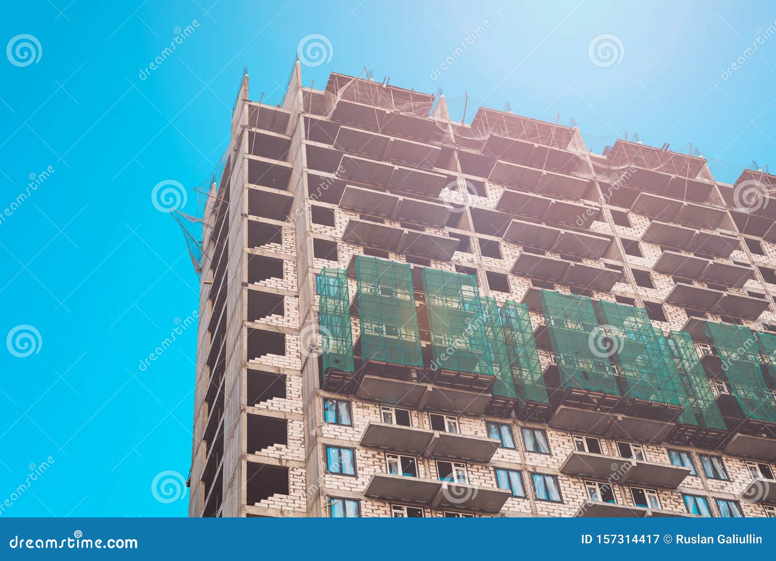 New Development, Construction of Multi-storey Building Stock Image ...