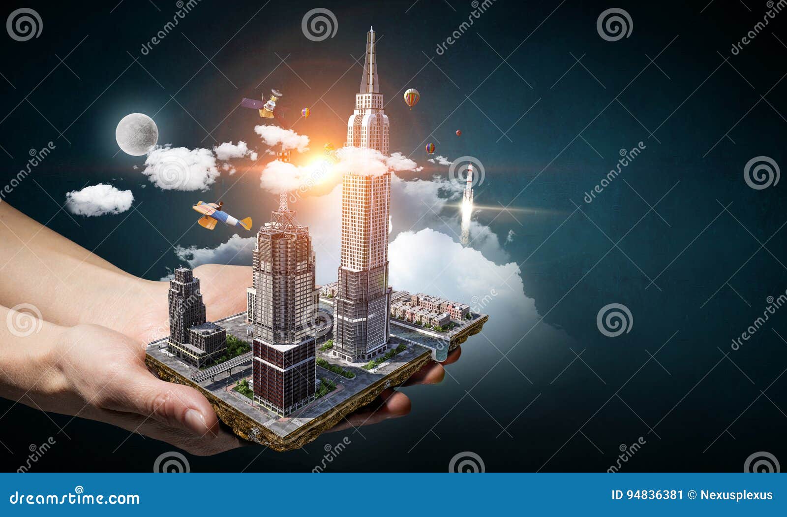 New Development Project. Mixed Media Stock Image - Image of smart, city ...