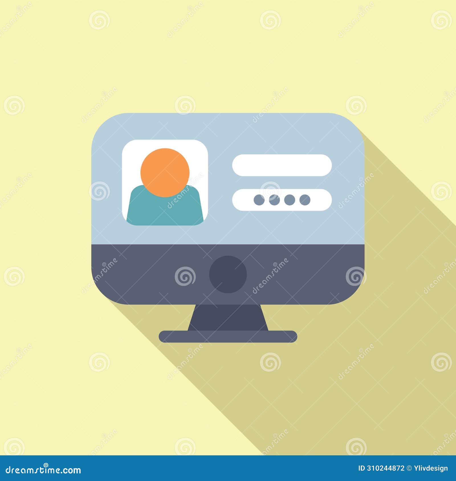 New Device Login Icon Flat Vector. Data Number Form Stock Vector ...