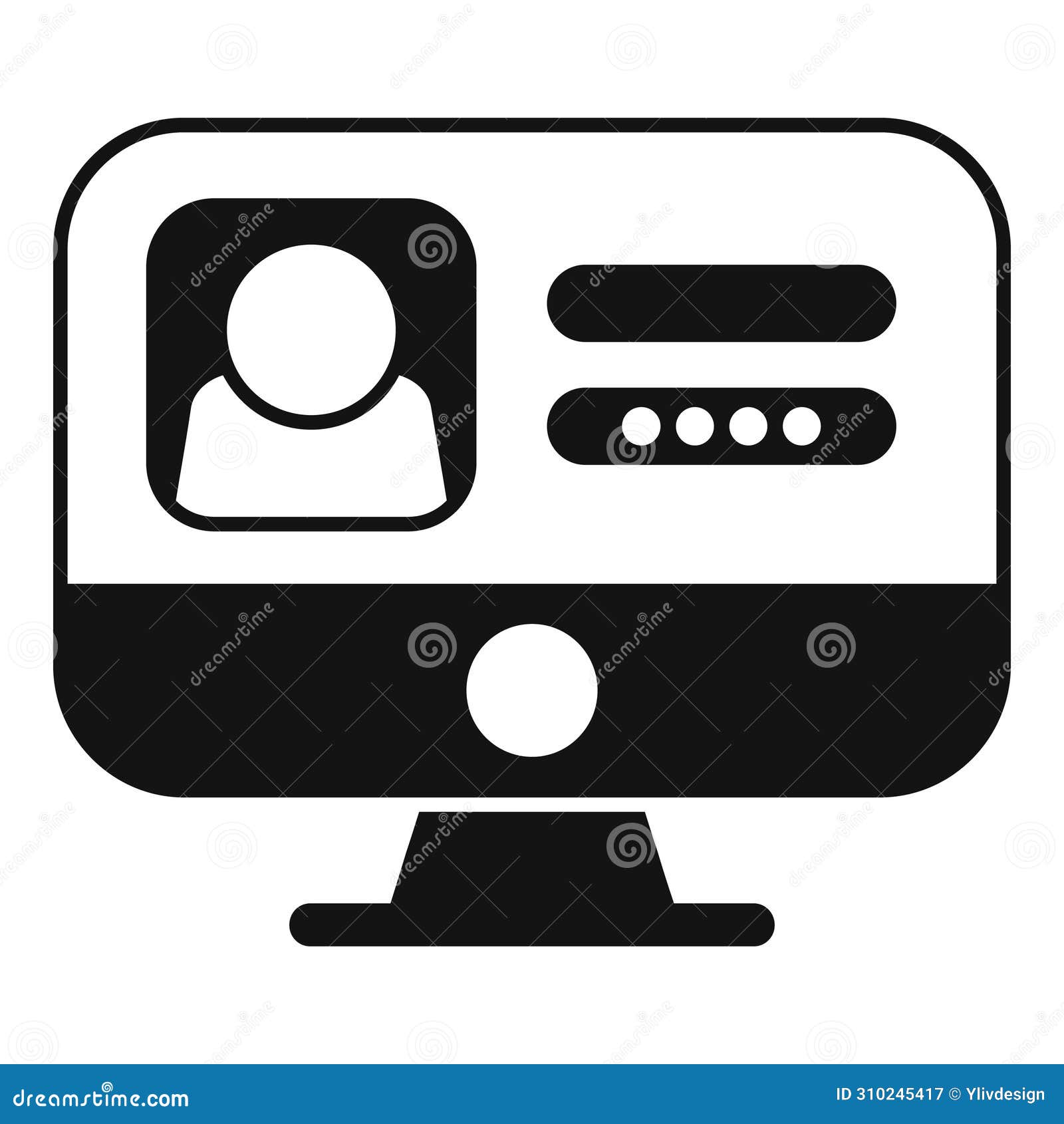 New Device Login Icon Simple Vector. Data Number Form Stock Vector ...