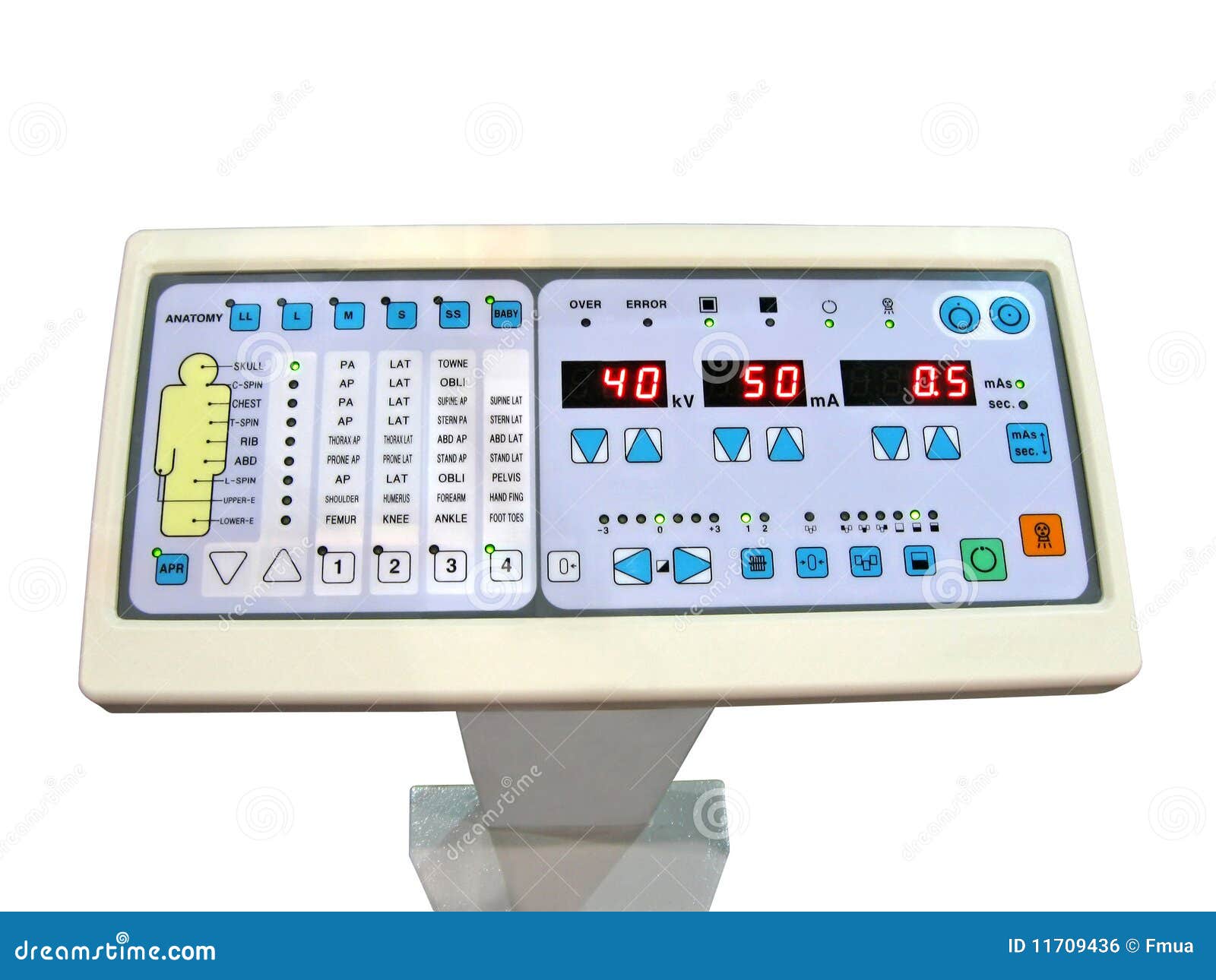 New Digital Control Panel, Anatomy Patient Test Royalty Free Stock ...