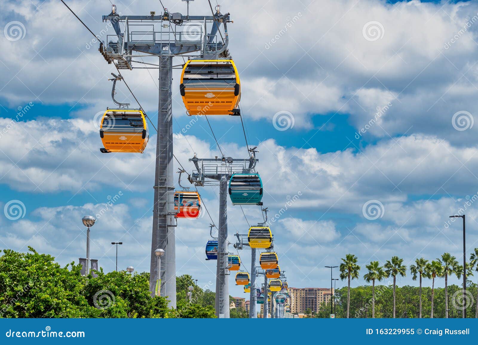 New Disney Skyliner Cable Car Editorial Image - Image of gondola ...