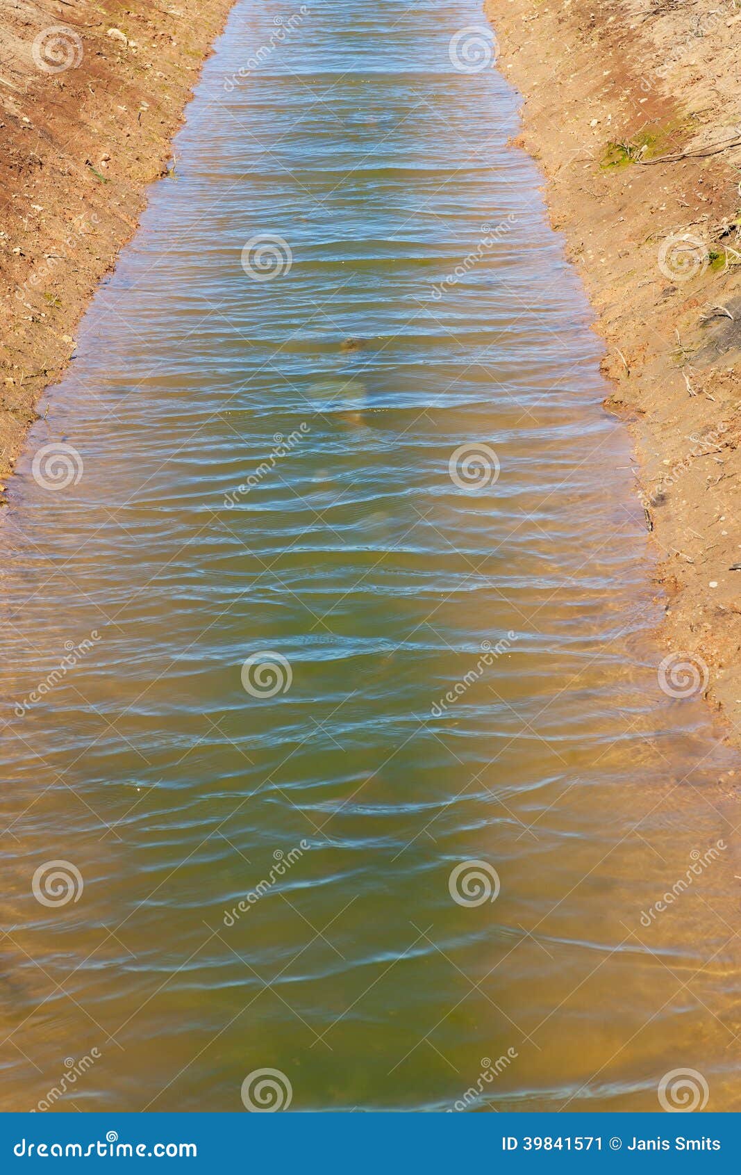New ditch. stock image. Image of soil, spring, white - 39841571