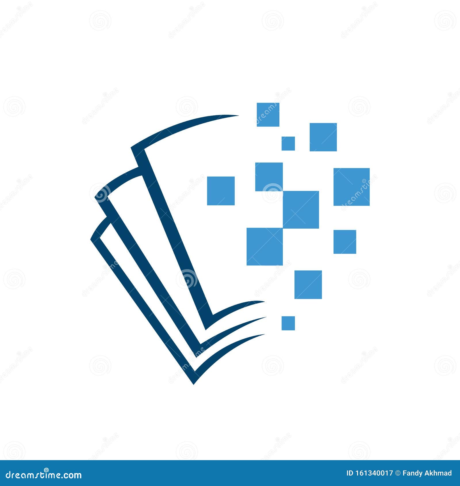 New Ebook Logo Design Vector Electronic Library Icon Stock Vector ...