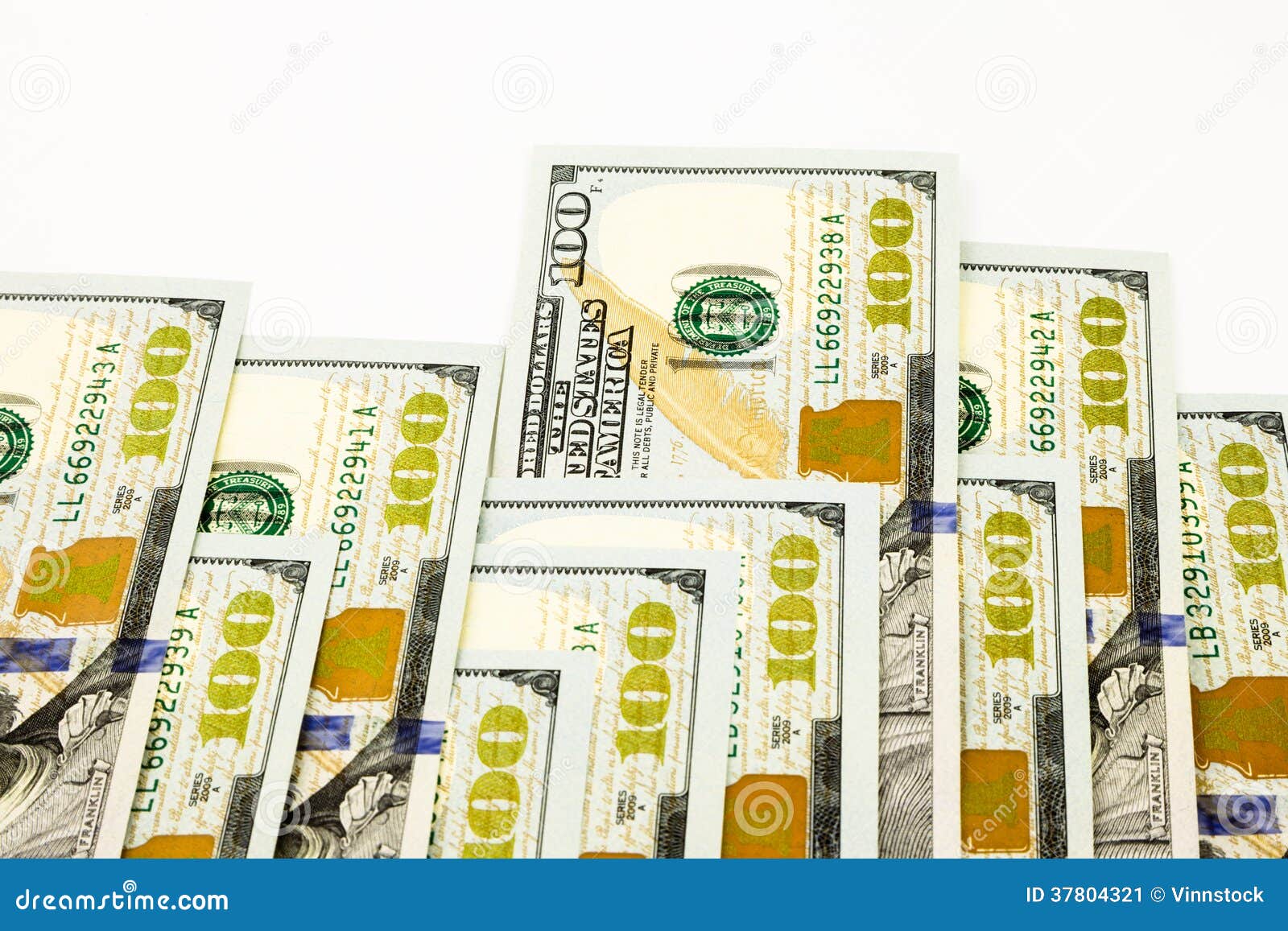 New Edition 100 Dollar Banknotes, Money for Bonus and Dividend C Stock ...