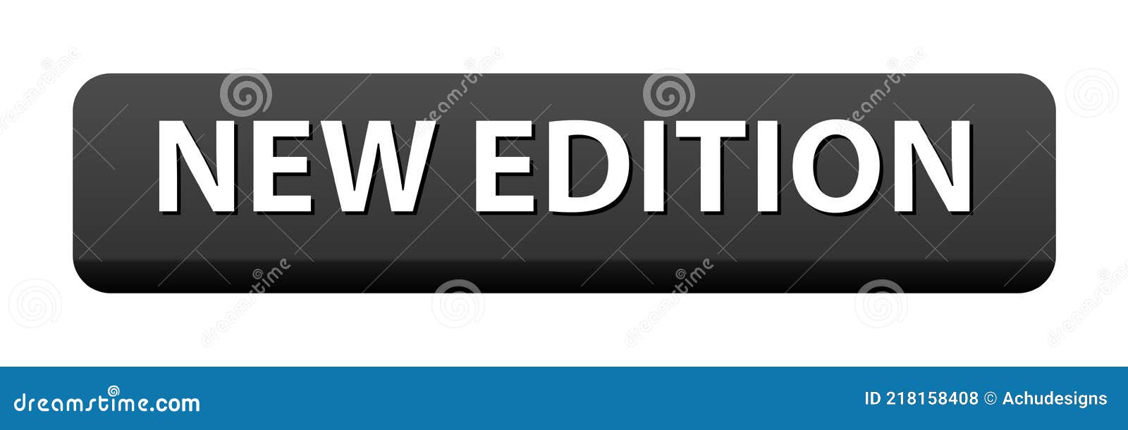 New edition button stock vector. Illustration of communication - 218158408
