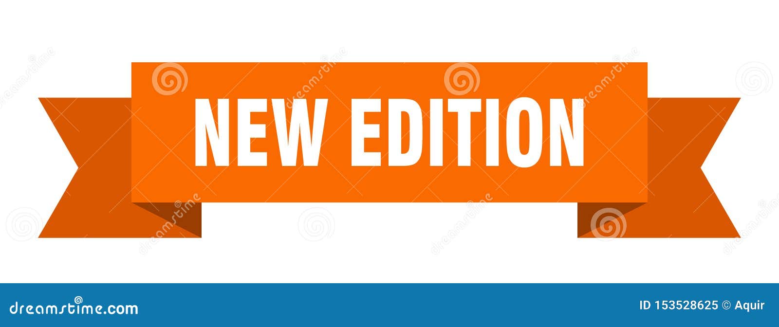 New edition ribbon. stock vector. Illustration of template - 153528625