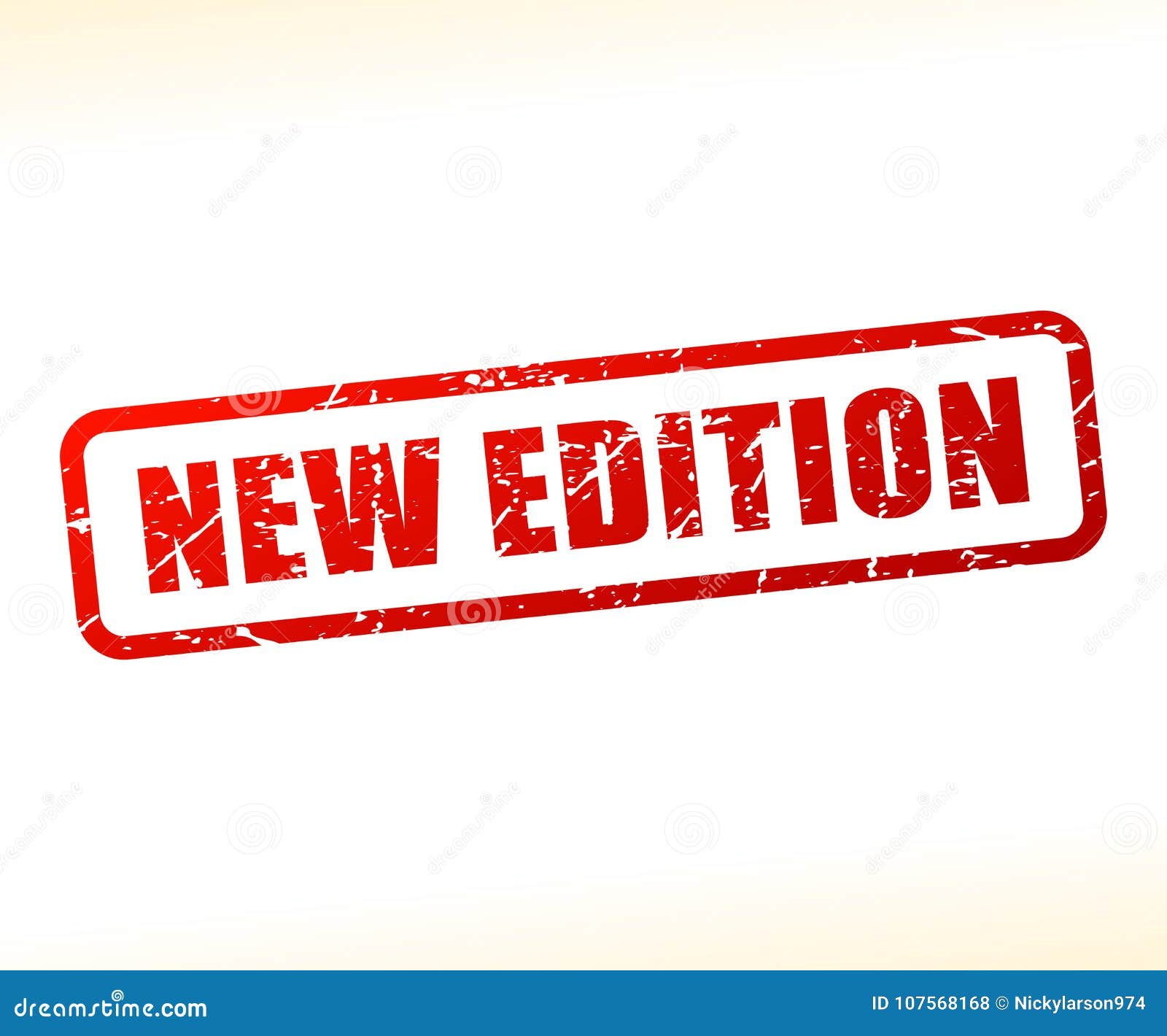 New edition text stamp stock vector. Illustration of revised - 107568168