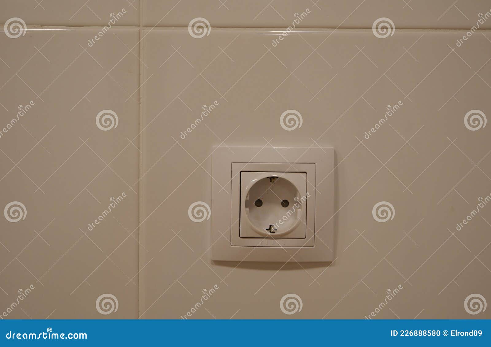 New Electric Switch in a White Wall Stock Photo - Image of grey ...