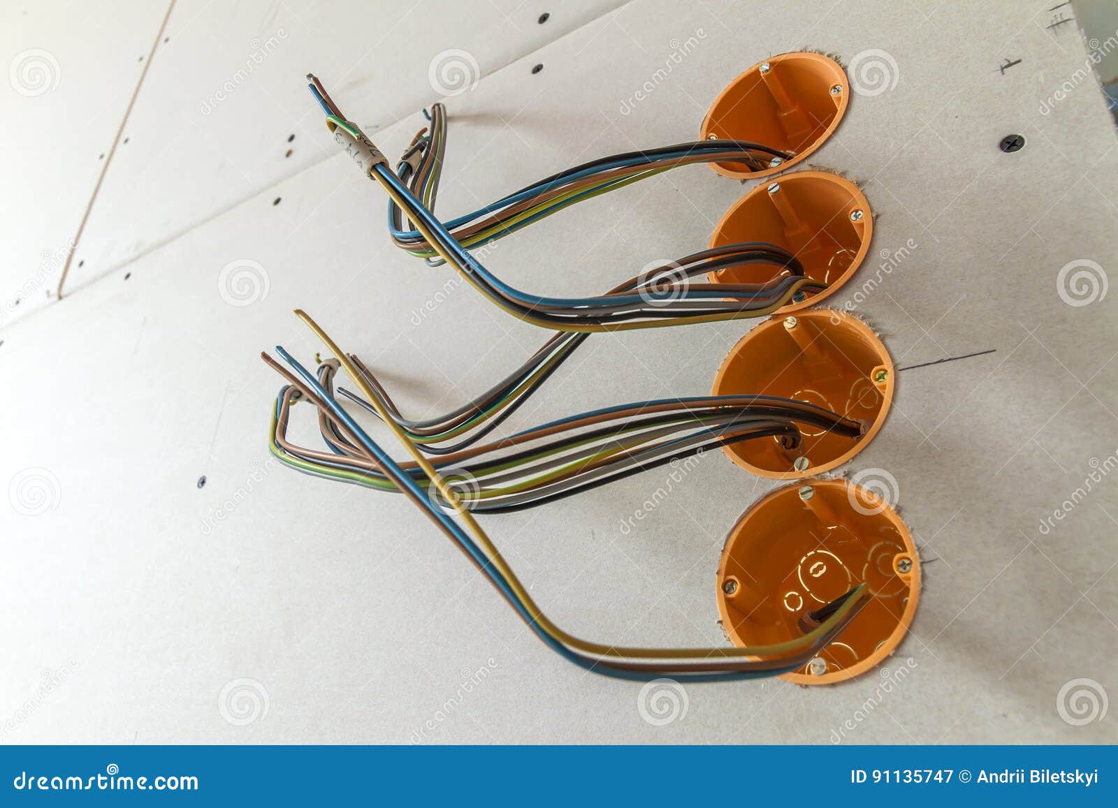 New Electrical Installation, Socket Plastic Boxes and Electrical Stock ...