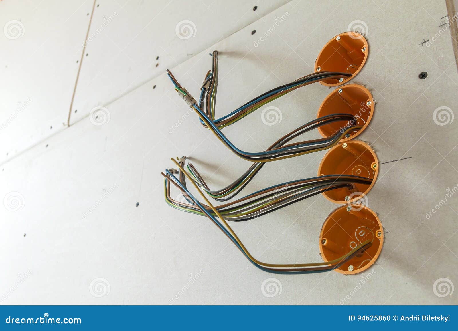 New Electrical Installation, Socket Plastic Boxes and Electrical Stock ...