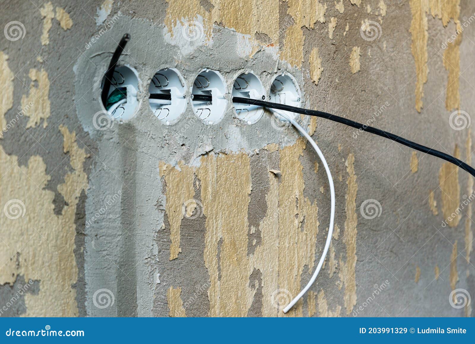 New electrical outlets stock image. Image of interior - 203991329