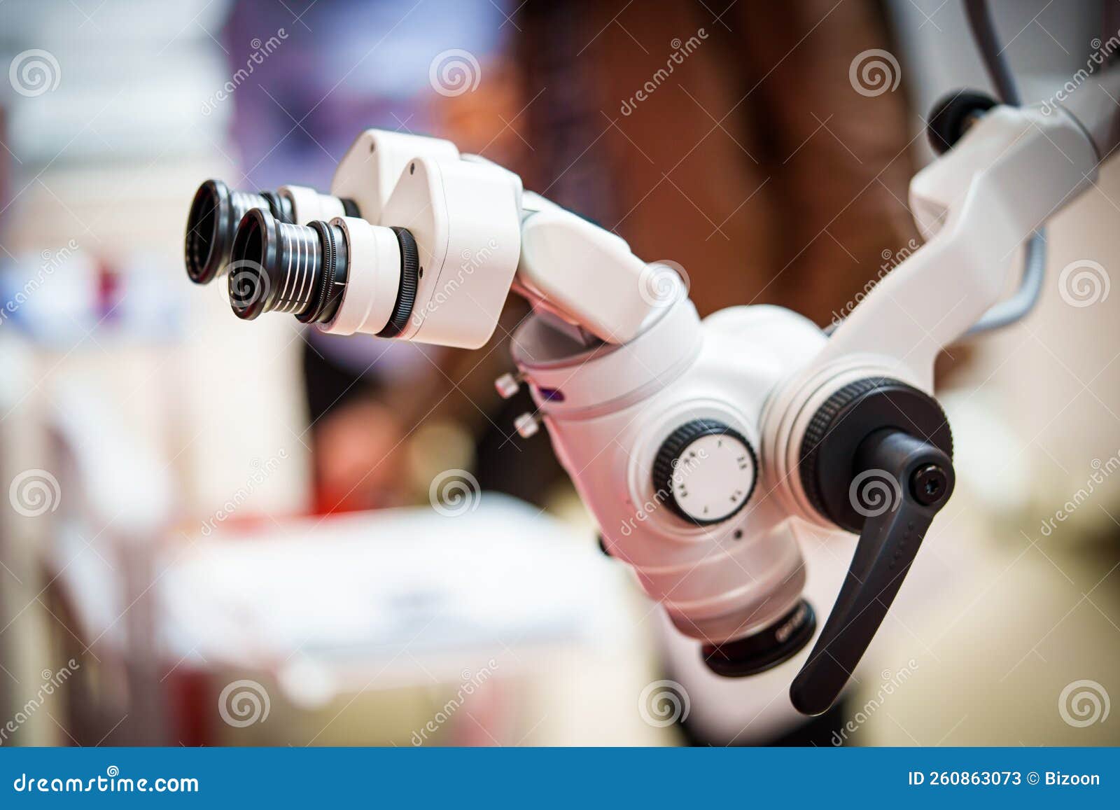 New Electronic Microscope in a Laboratory Stock Image - Image of micro ...