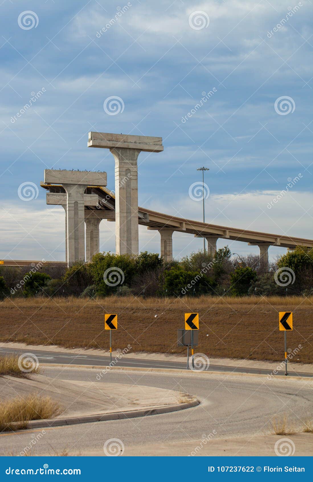 New Elevated Highway in Construction at Intersection of Loop 410 and US ...