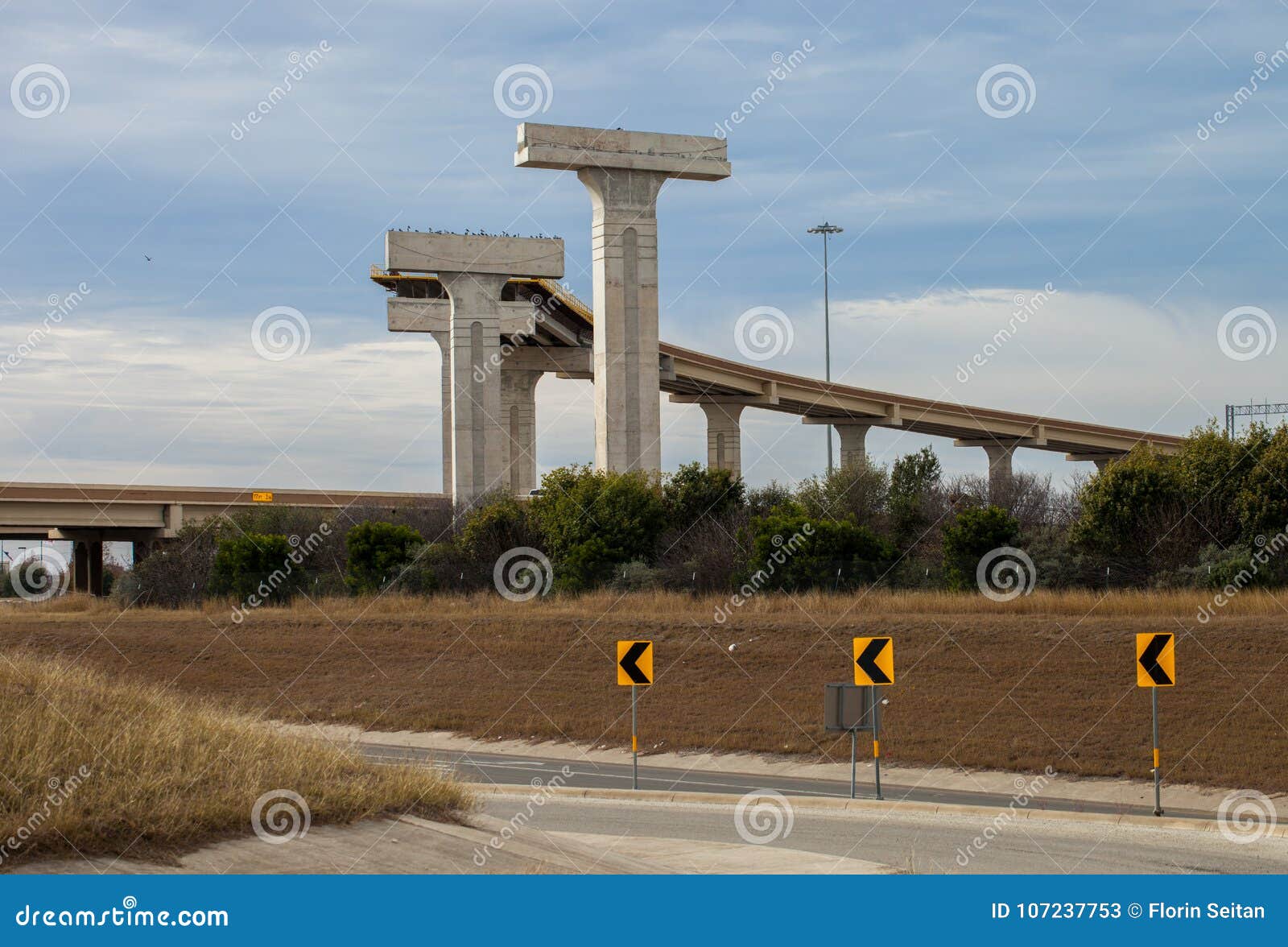 New Elevated Highway in Construction at Intersection of Loop 410 and US ...