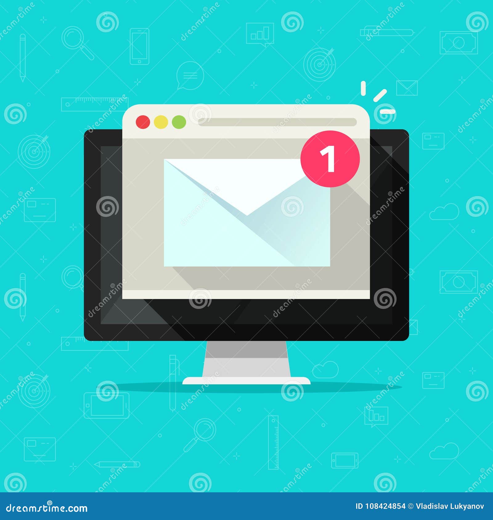 Cartoon Notification Stock Illustrations – 11,281 Cartoon Notification ...