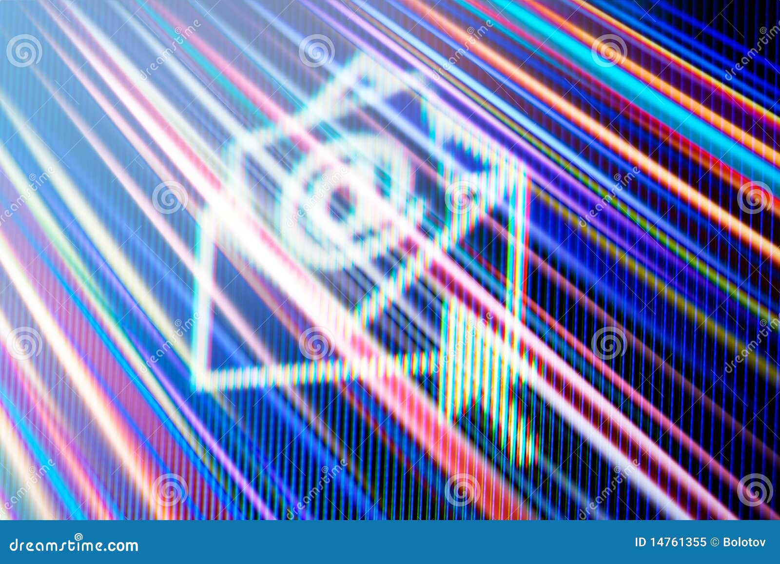 New email symbol. stock illustration. Illustration of abstract - 14761355