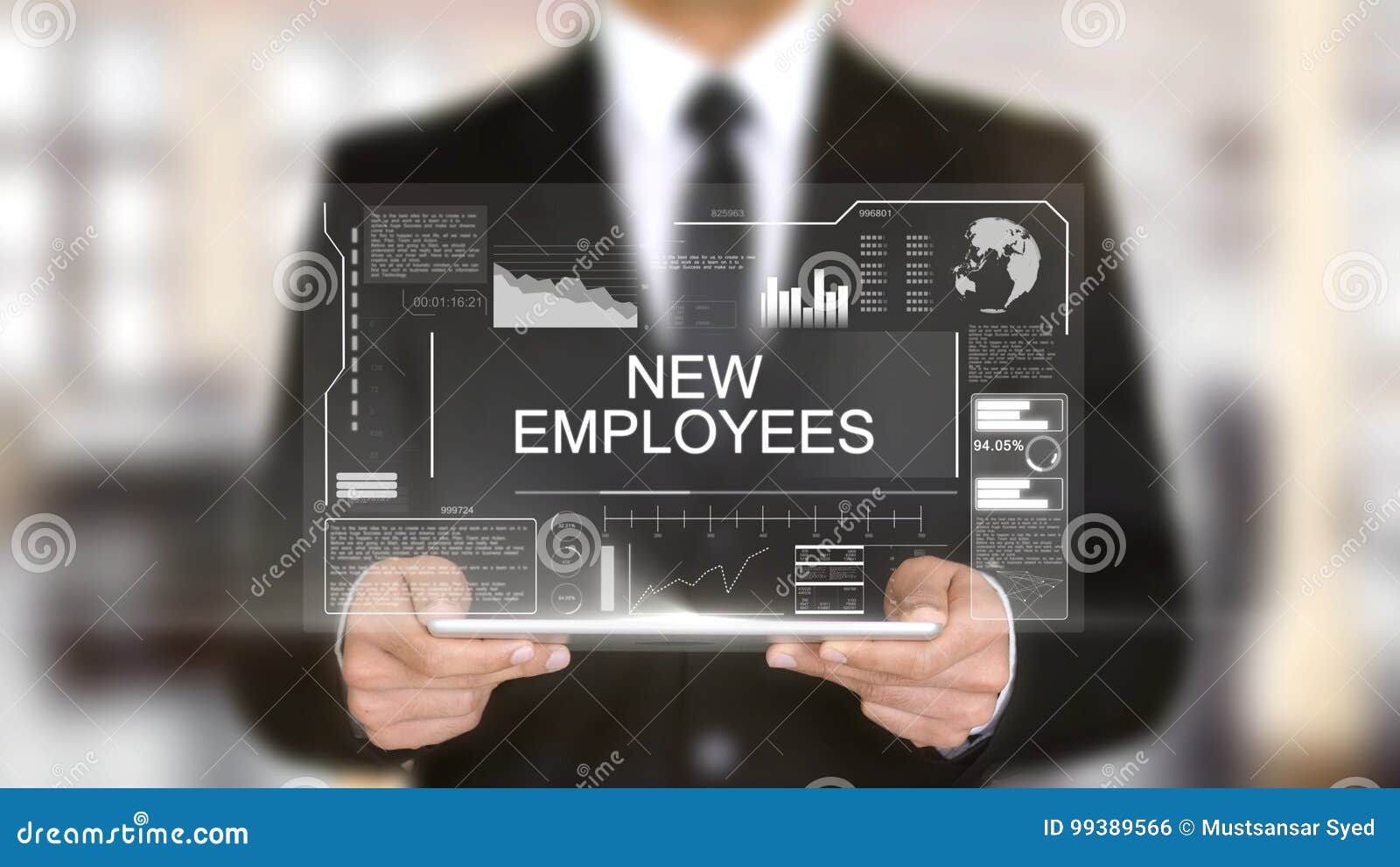 New Employees, Hologram Futuristic Interface, Augmented Virtual Reality ...