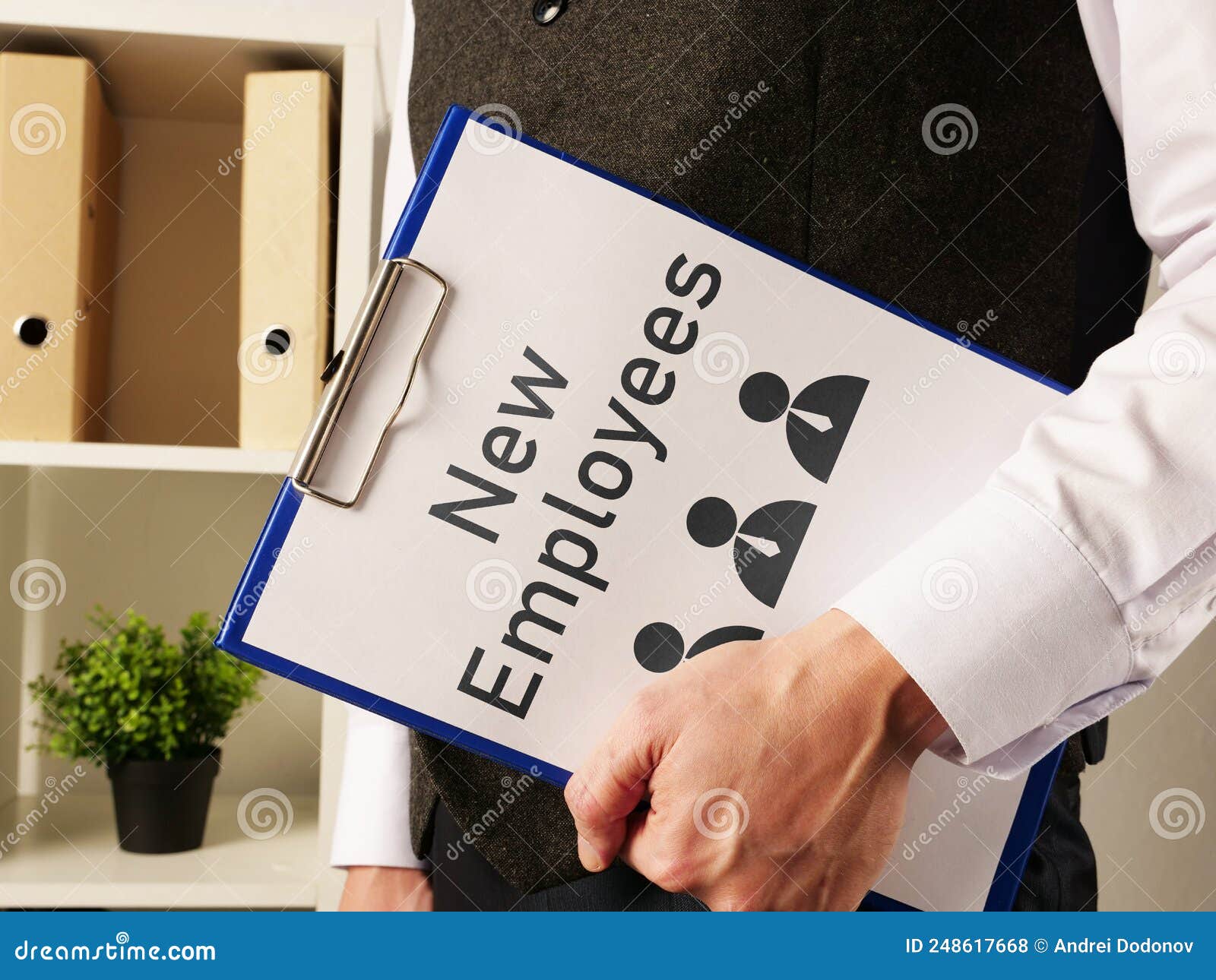 New Employees are Shown Using the Text Stock Photo - Image of business ...