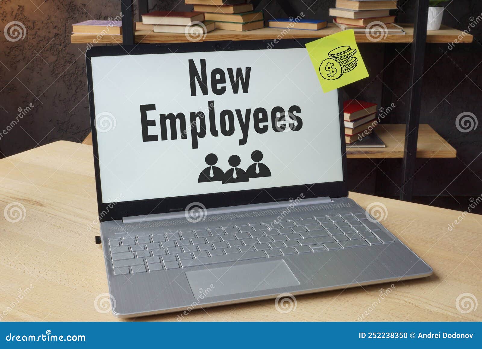 New Employees are Shown Using the Text Stock Photo - Image of ...