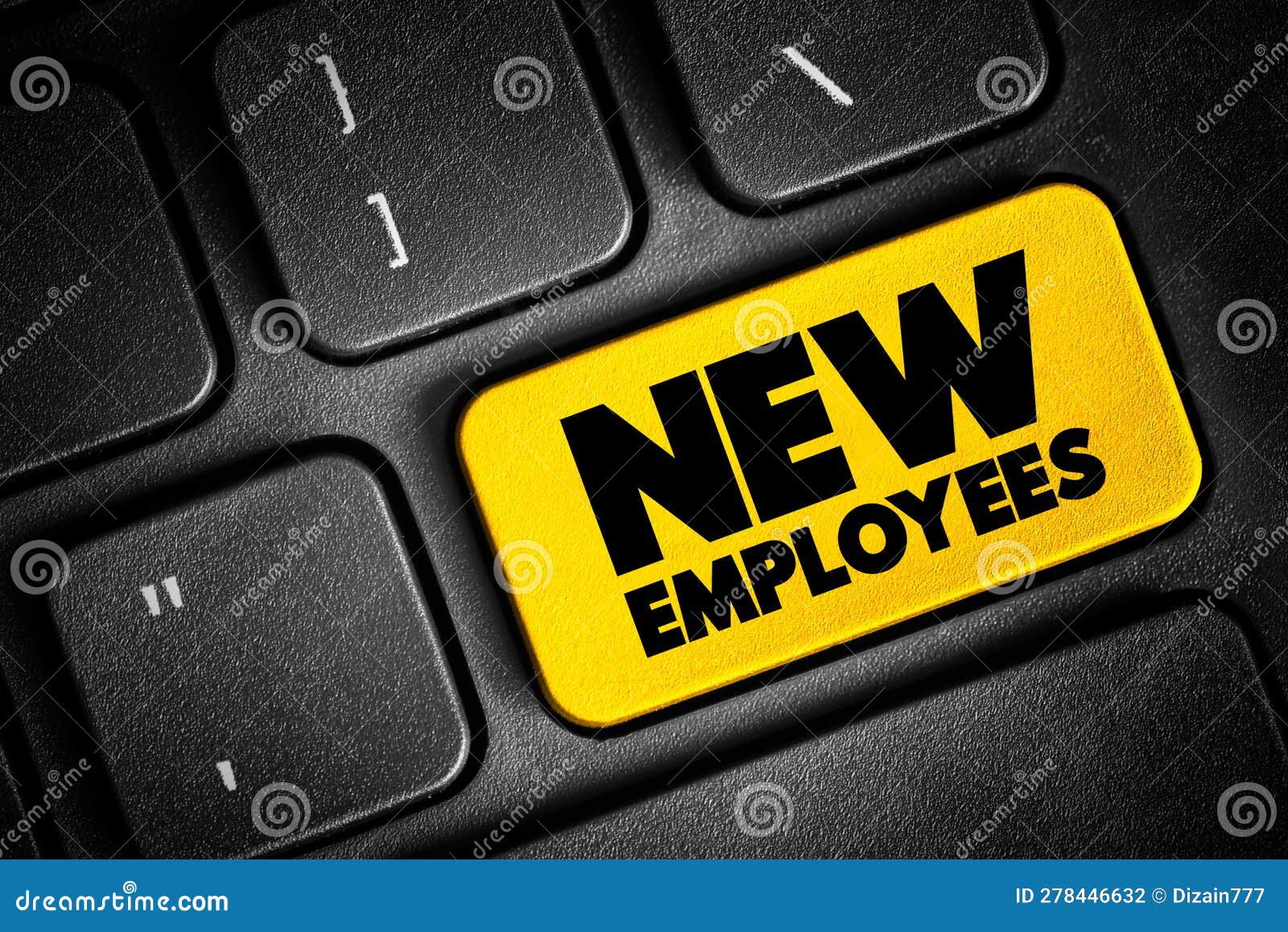 New Employees Text Button on Keyboard, Concept Background Stock Photo ...