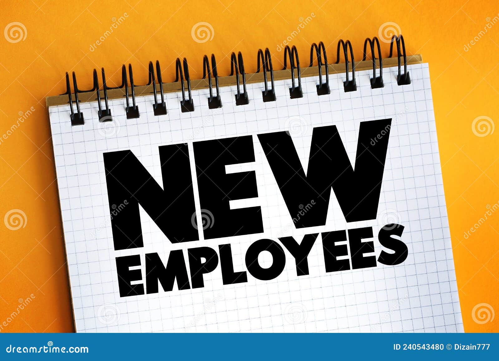 New Employees Text on Notepad, Concept Background Stock Photo - Image ...