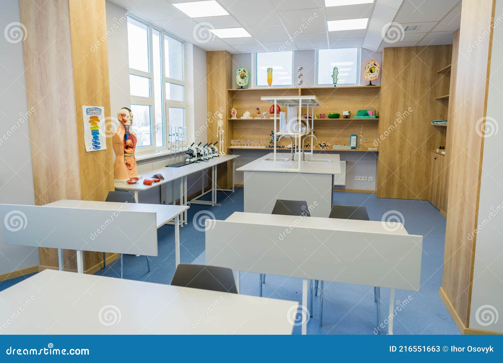 New and Empty Biology Class at School Editorial Stock Photo - Image of ...