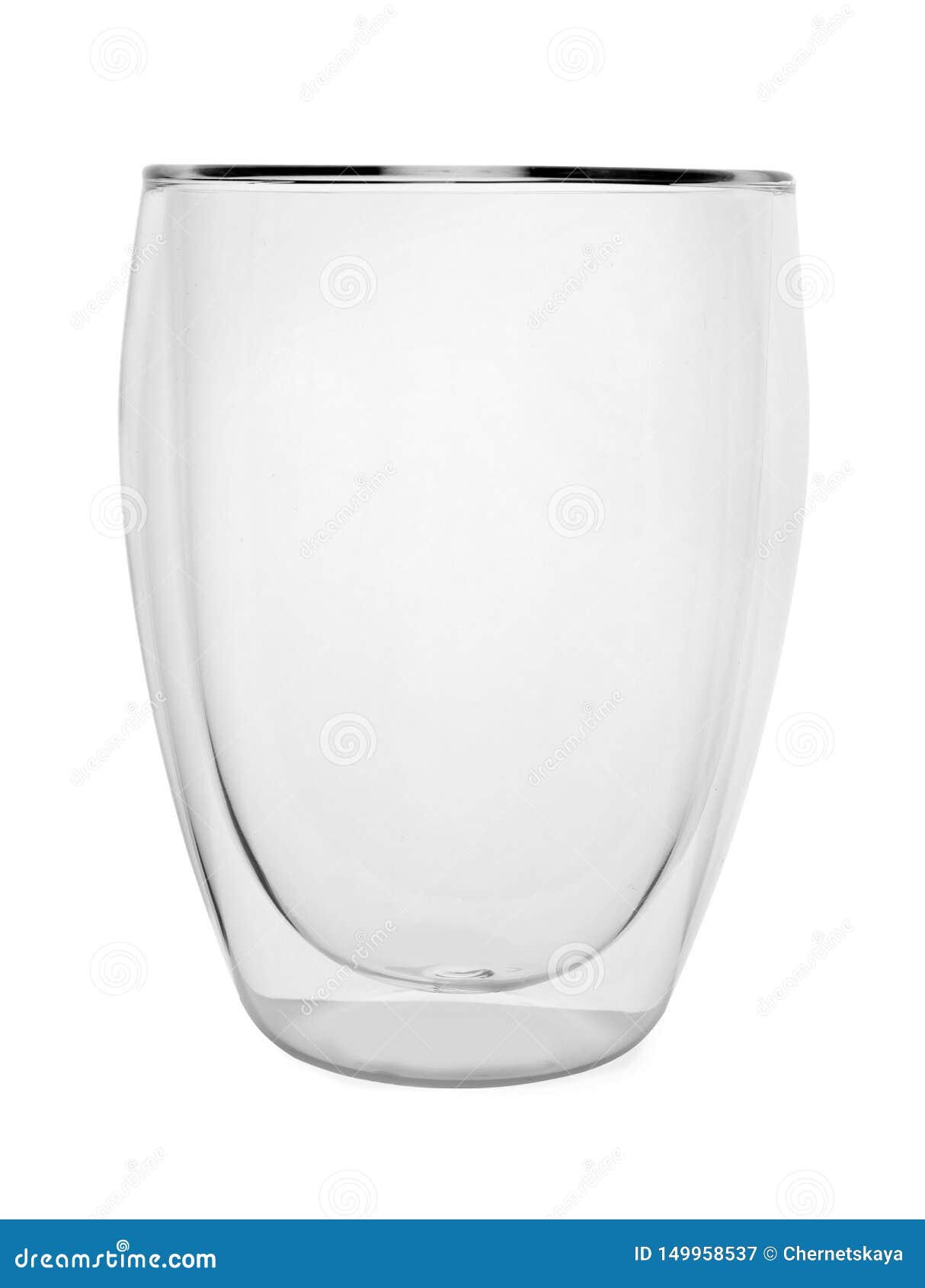 New Empty Clear Glass on White Stock Image - Image of beverage, glasses ...