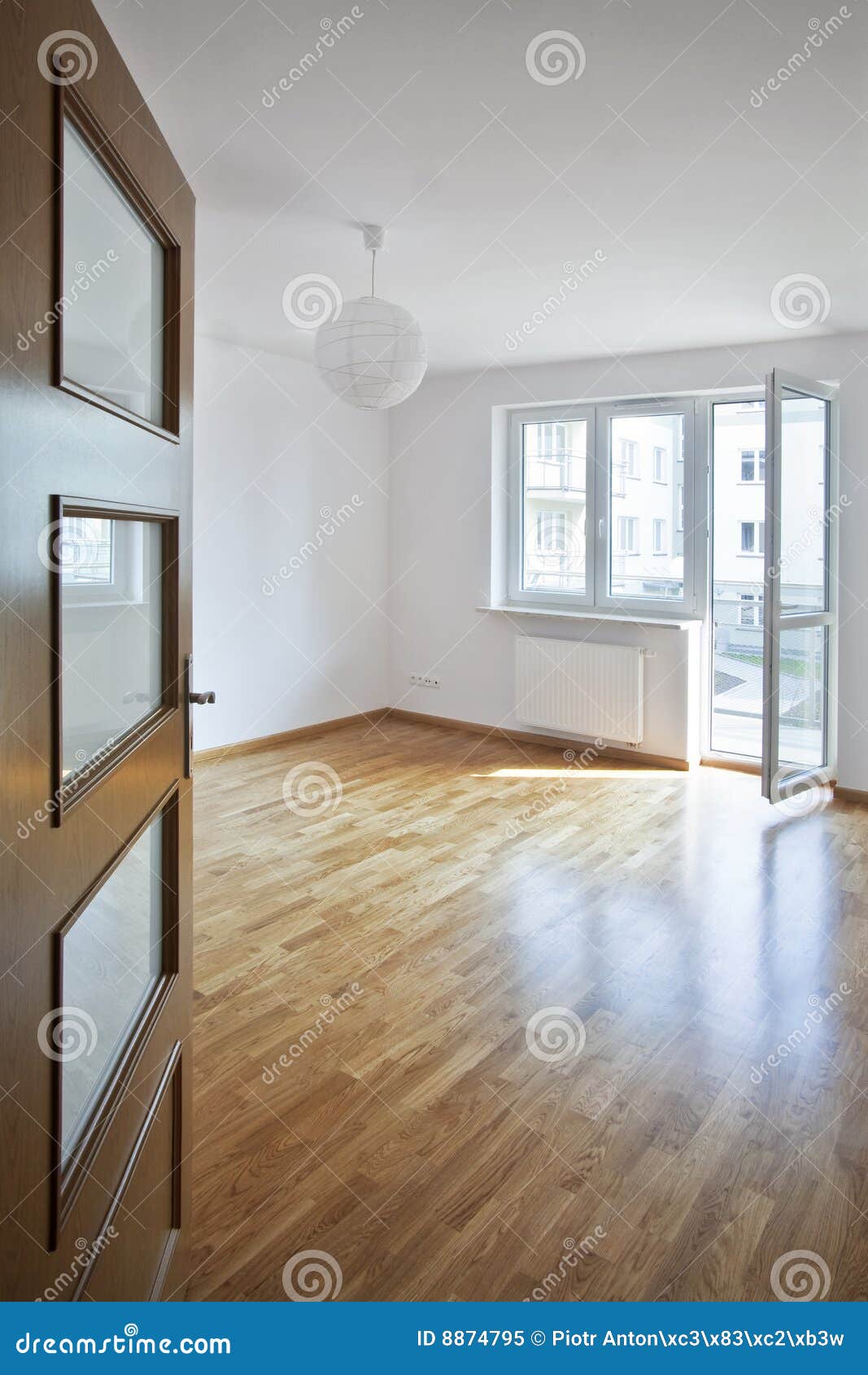 New empty flat stock image. Image of flat, radiator, white - 8874795