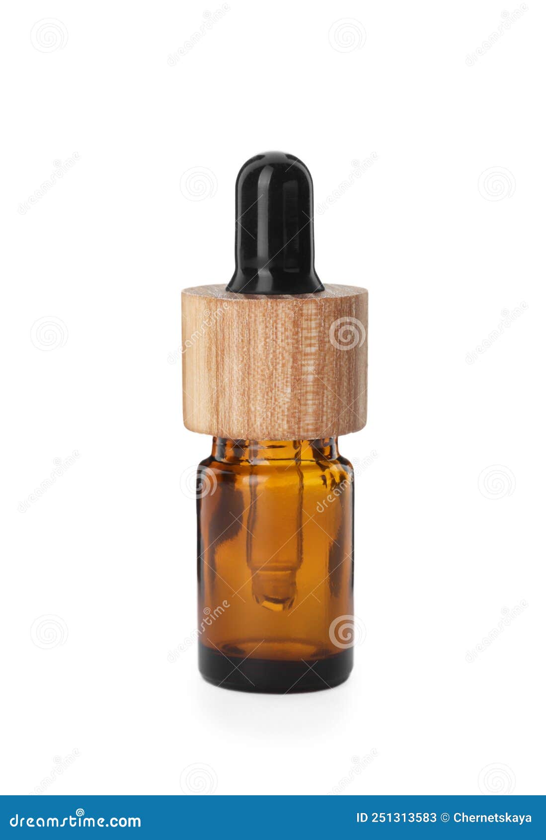 New Empty Glass Bottle with Dropper Isolated on White Stock Image ...