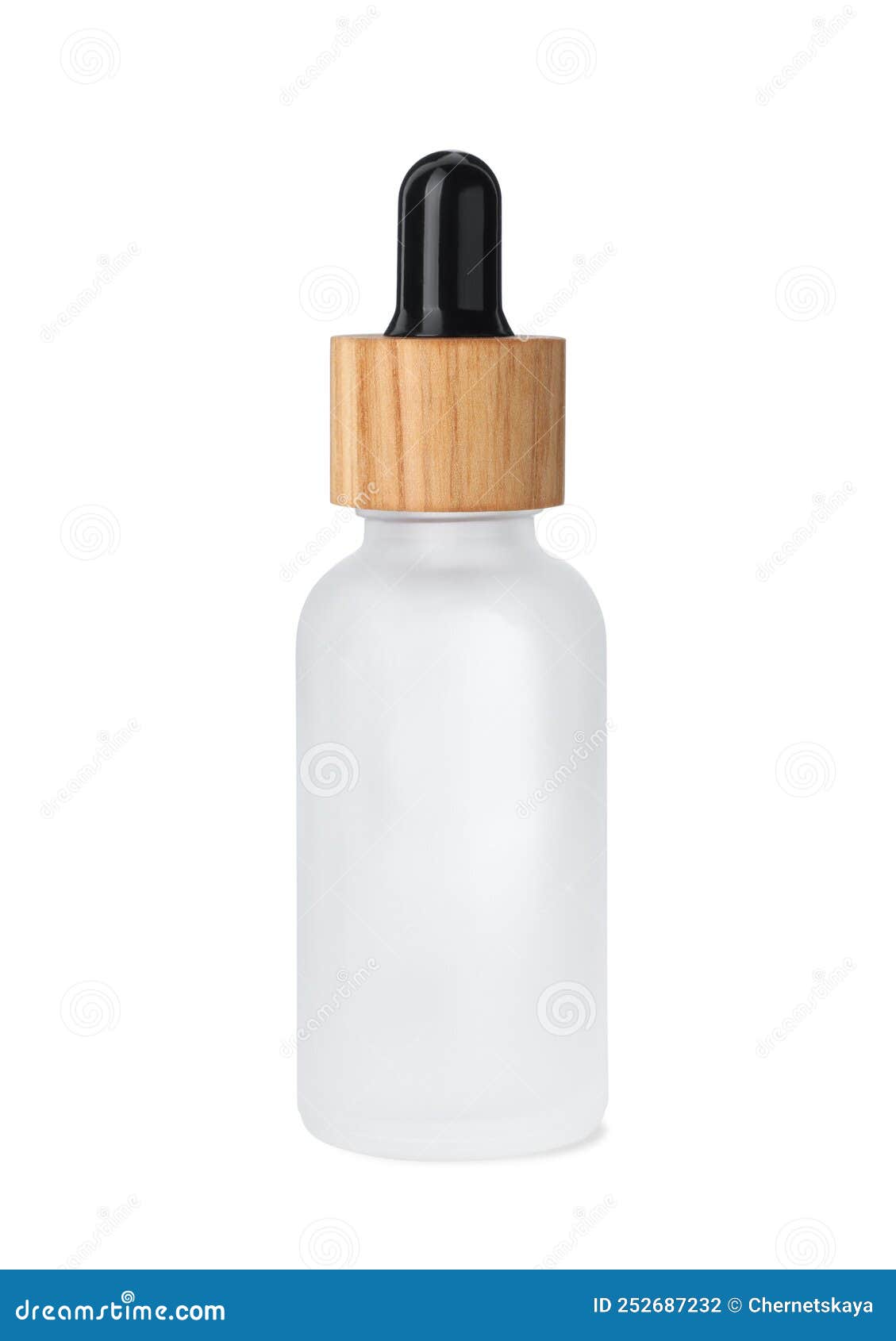 New Empty Glass Bottle with Dropper Isolated on White Stock Photo ...