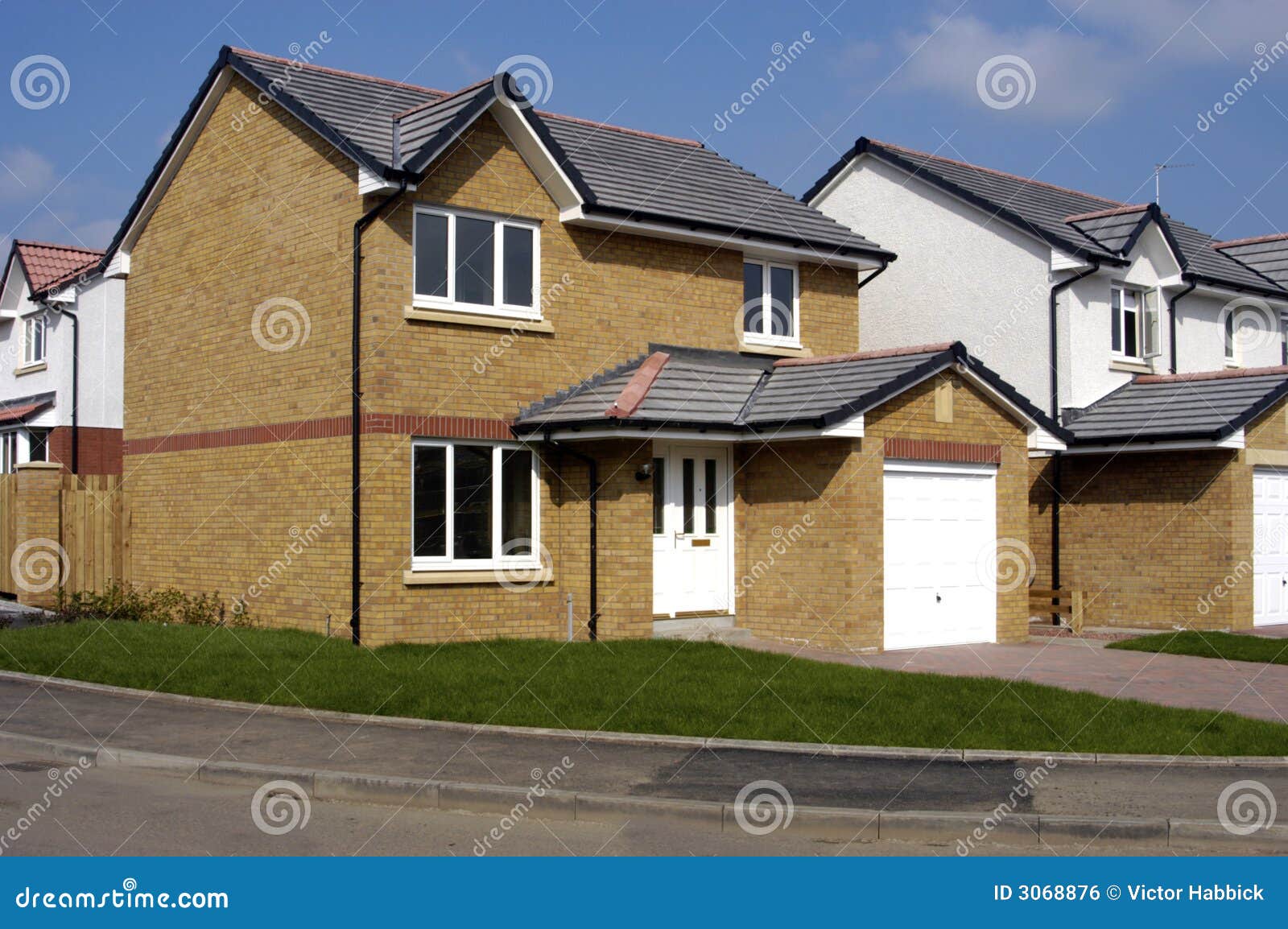 New Empty housing estate stock photo. Image of brick, working - 3068876