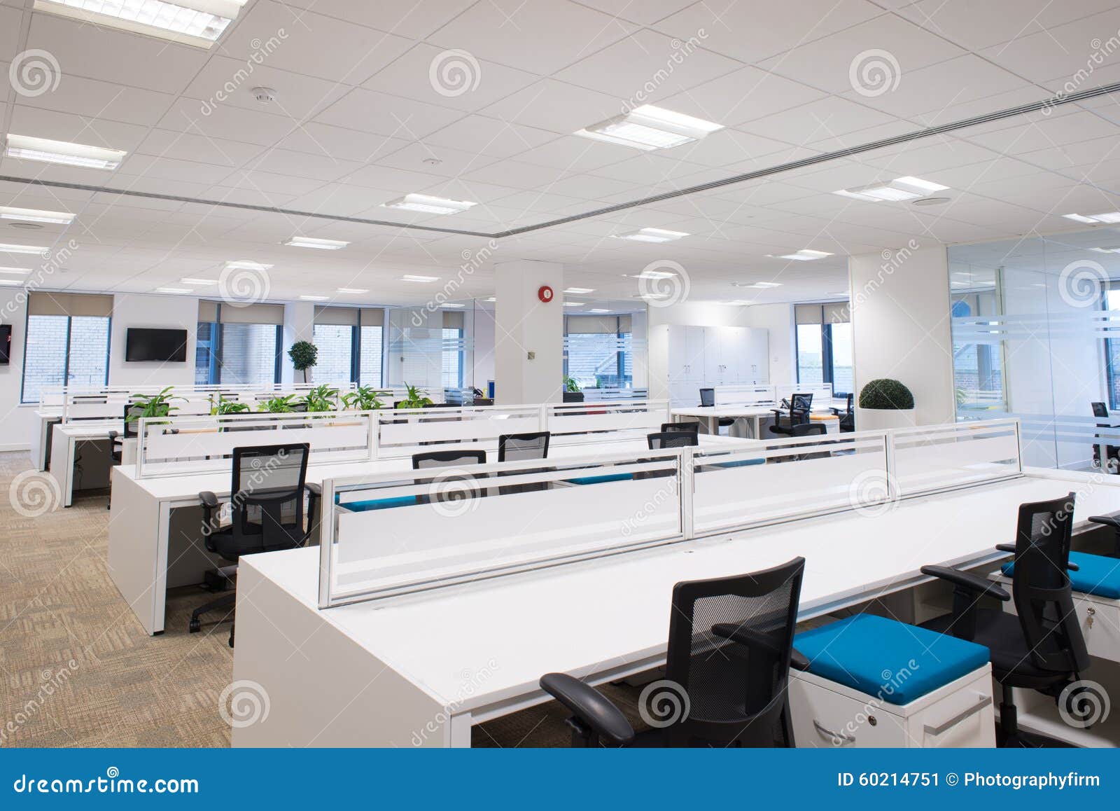 New Empty Office stock image. Image of color, colourful - 60214751