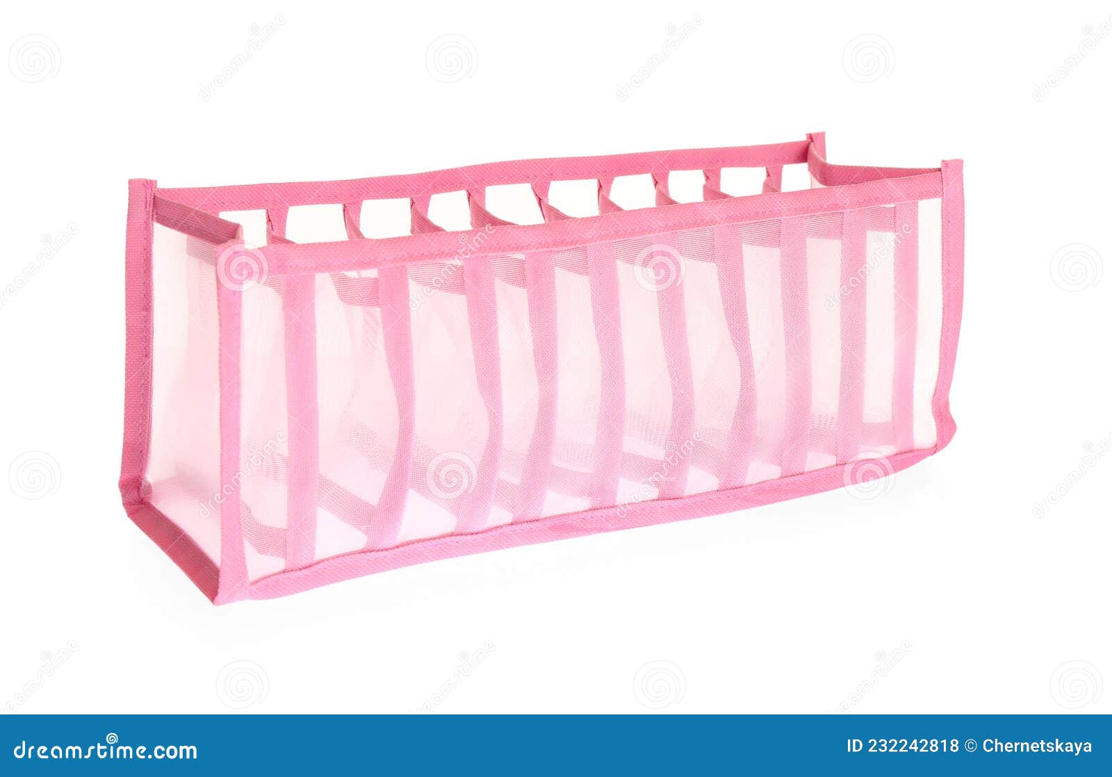 New Empty Transparent Organizer Isolated on White Stock Photo - Image ...