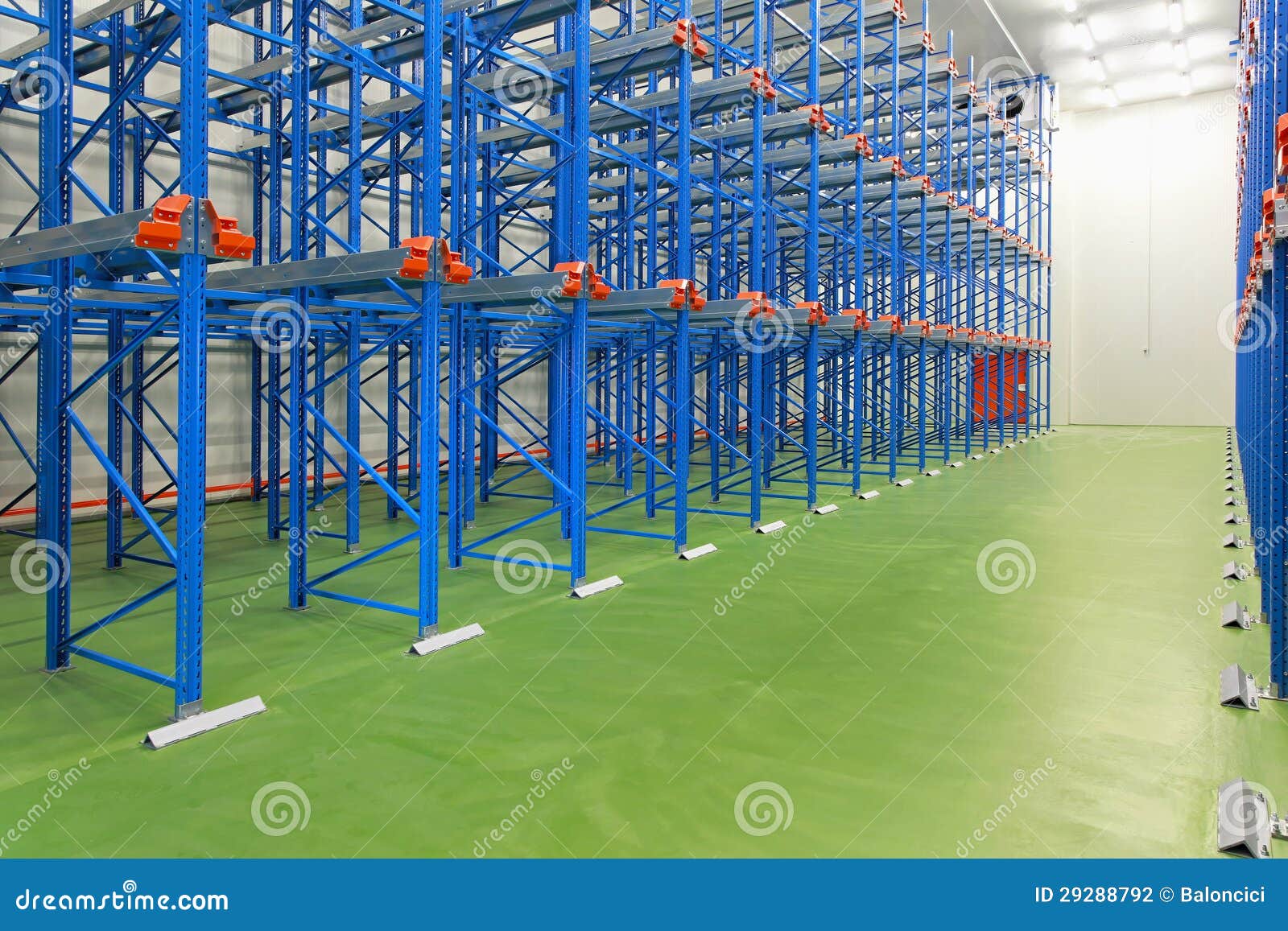New empty warehouse stock photo. Image of shelving, storage - 29288792