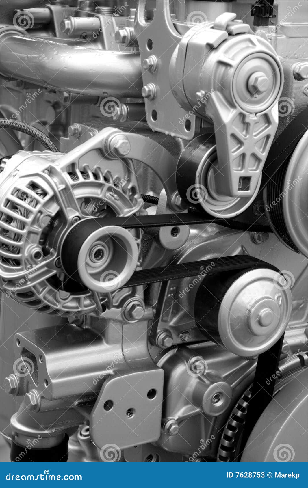 New engine stock image. Image of intake, construction - 7628753