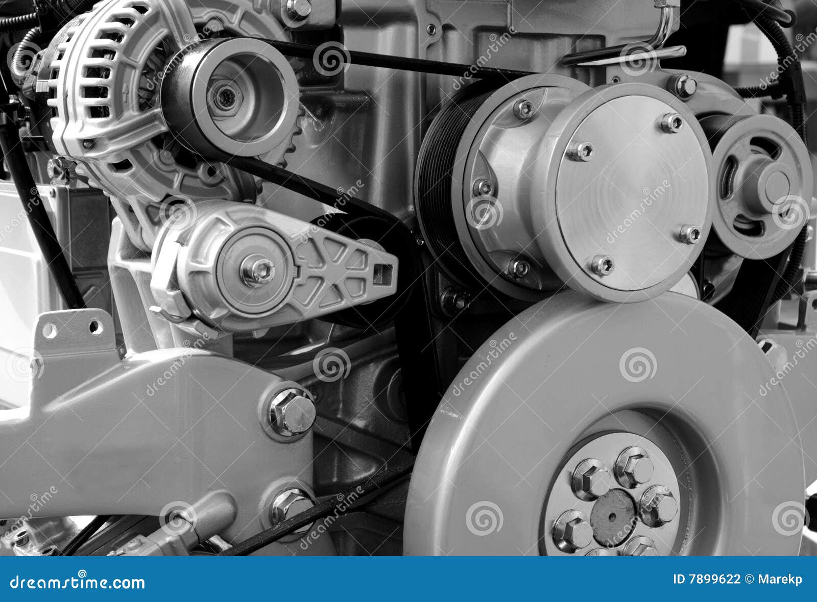 New engine stock photo. Image of alternator, motor, black - 7899622