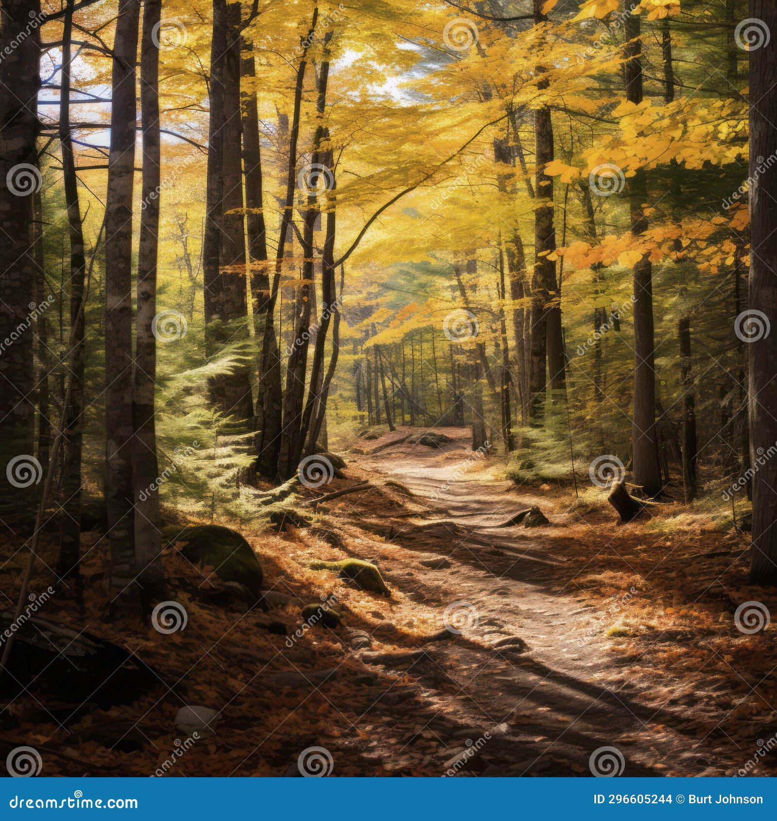 New England Forest Fall Colors Stock Photo - Image of park, woods ...