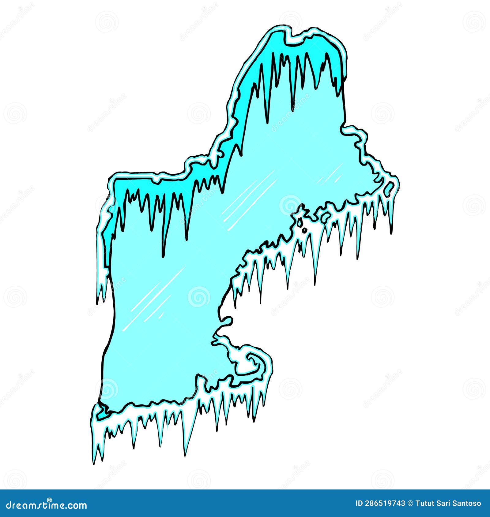 New england freeze map stock illustration. Illustration of flat - 286519743