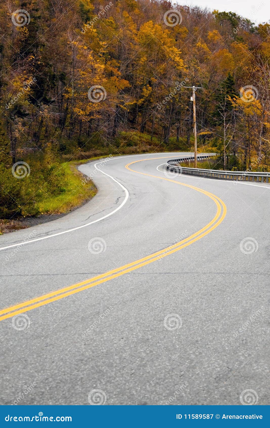 New England Road stock image. Image of highway, curve - 11589587
